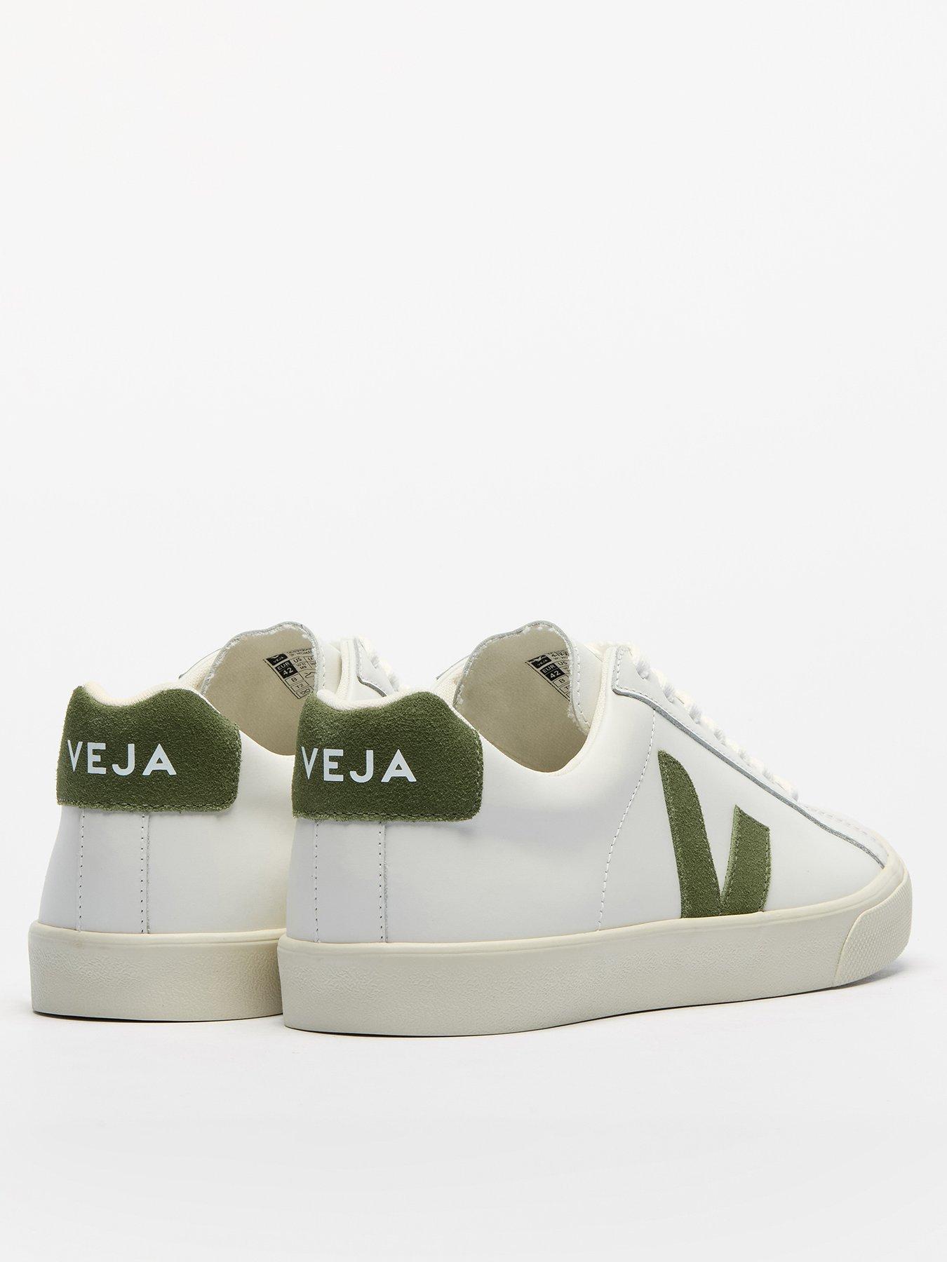 Veja Women's Esplar Logo Trainers - White/Green | Very