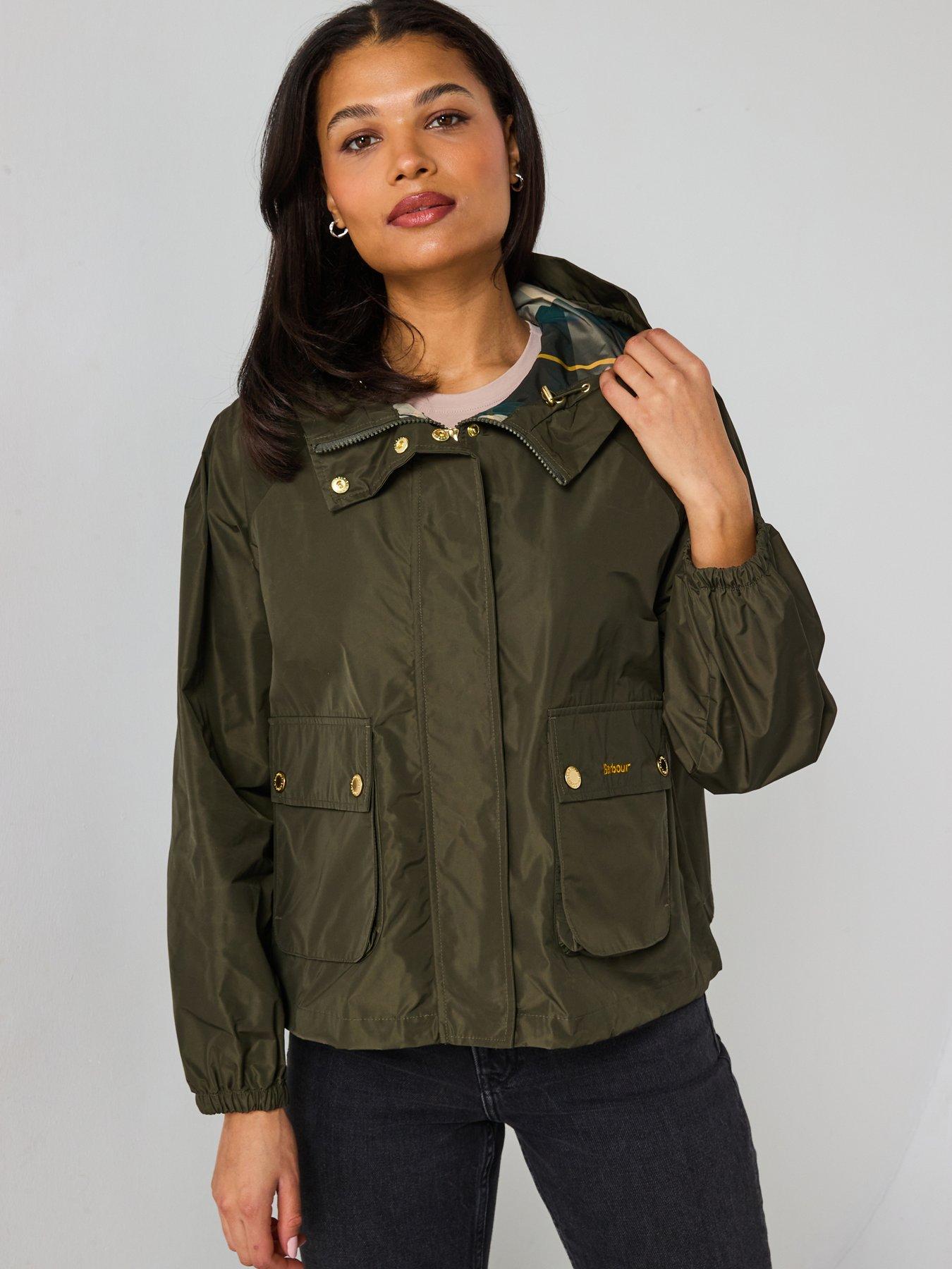 Barbour Mae Showerproof Jacket - Khaki | Very
