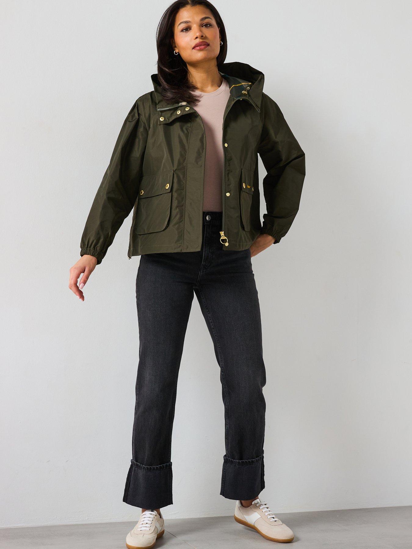 Barbour Mae Showerproof Jacket - Khaki | Very