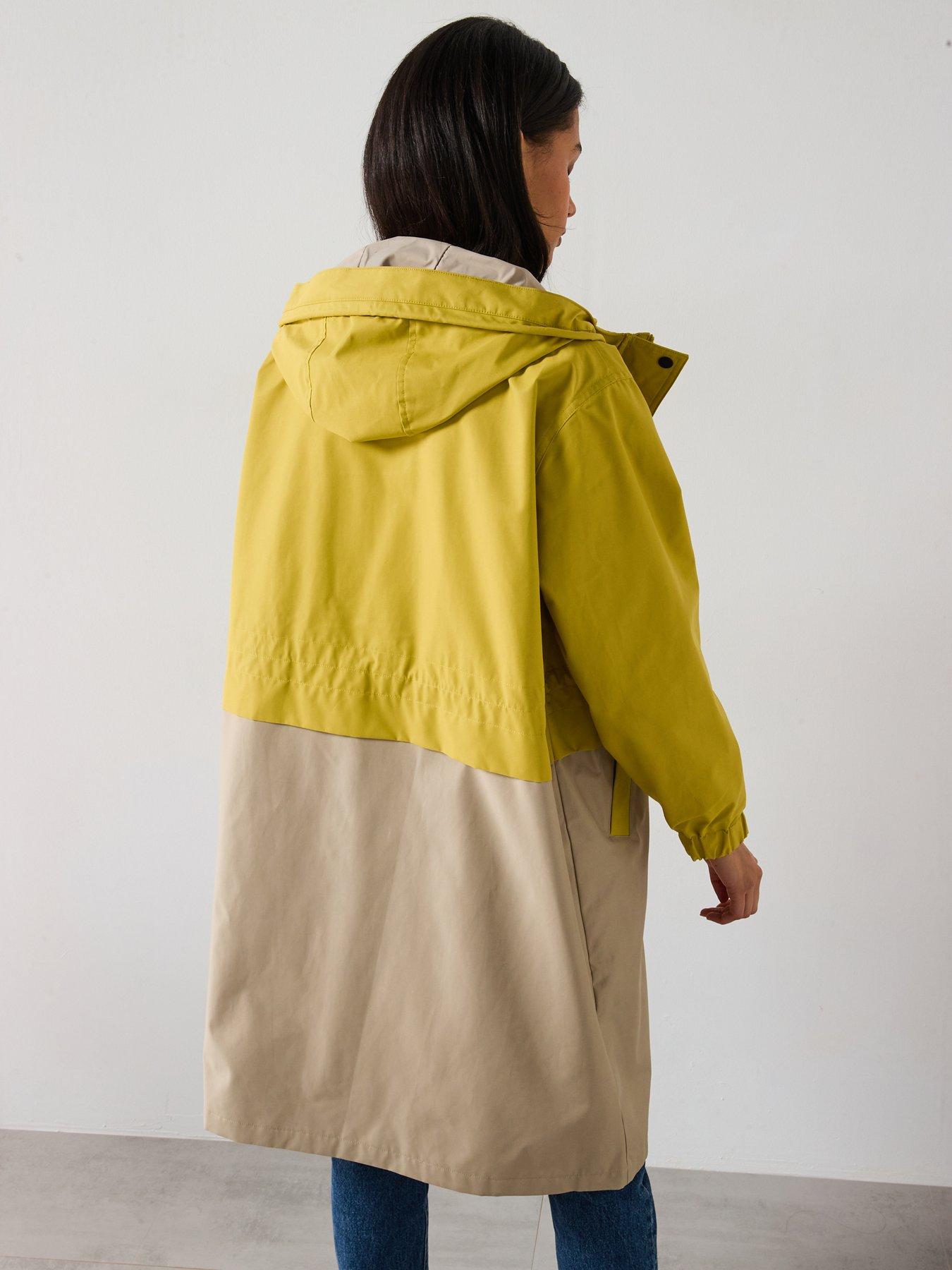 Barbour Evie Showerproof Parka - Yellow | Very