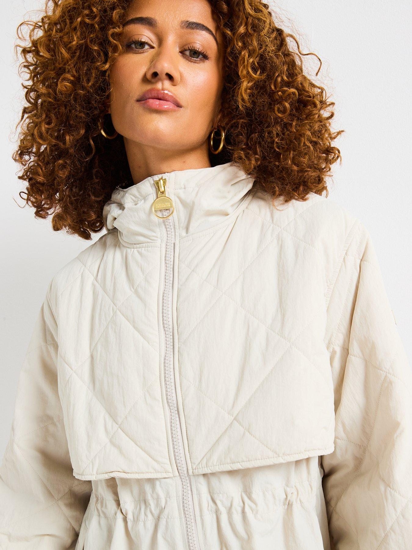 Barbour International Estella Parka Casual Jacket - Beige | Very
