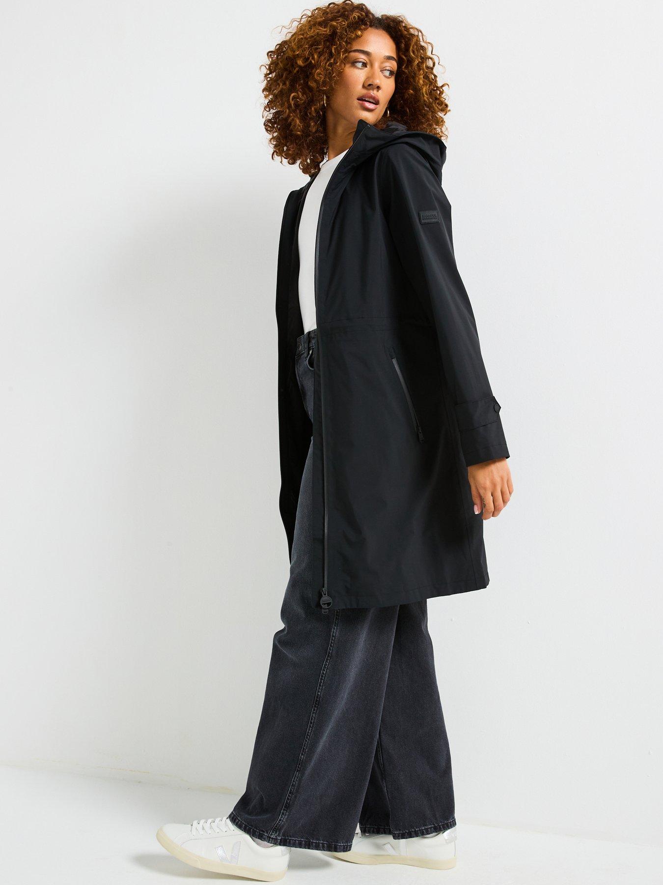 Barbour International Longline Kyra Waterproof Jacket - Black | Very