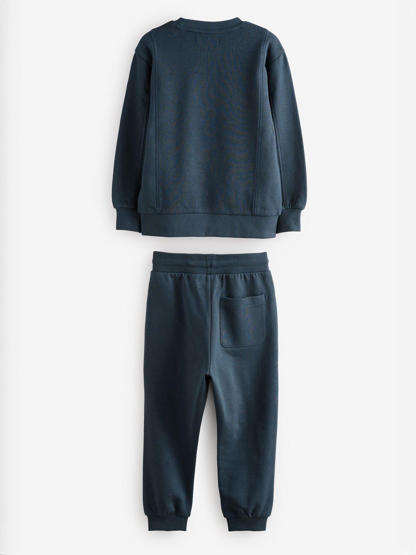 smALLSAINTS Boys Waffle Textured Set - Navy | Very