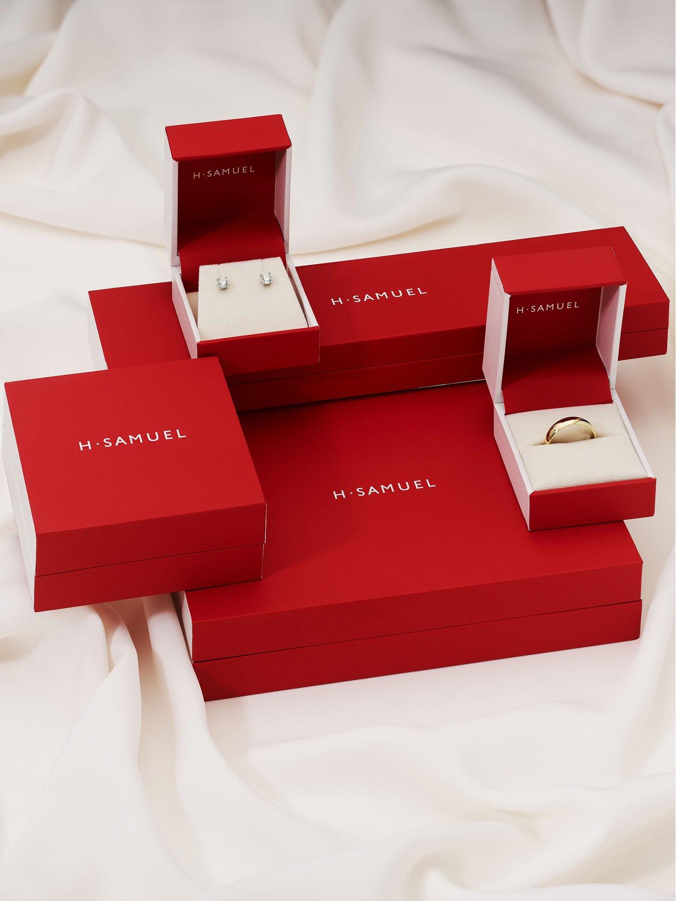 H. Samuel Platinum 6mm Heavy D Shape Wedding Ring | Very