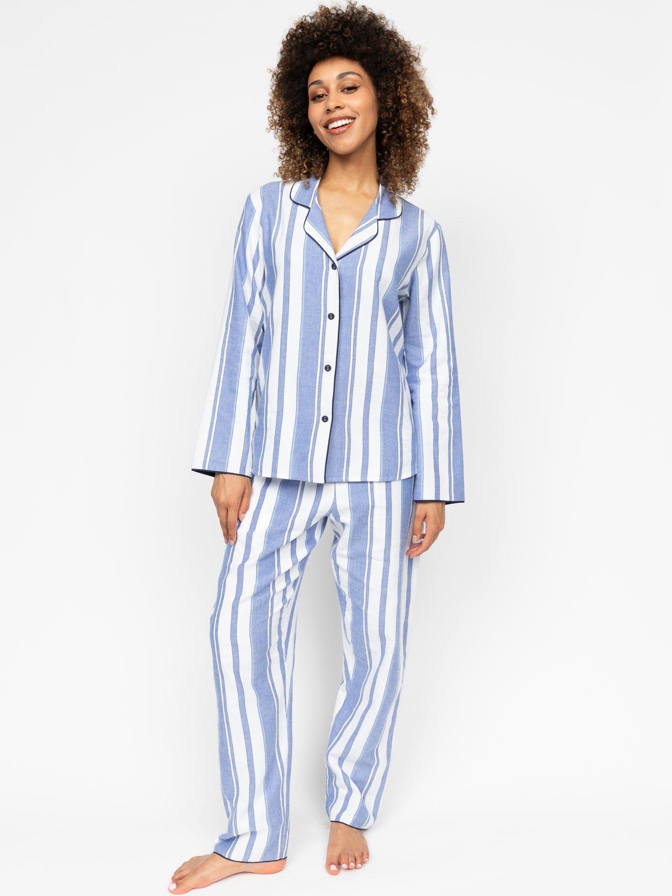 Cyberjammies Alpes Blue Stripe L/slv Pyjama Set | Very