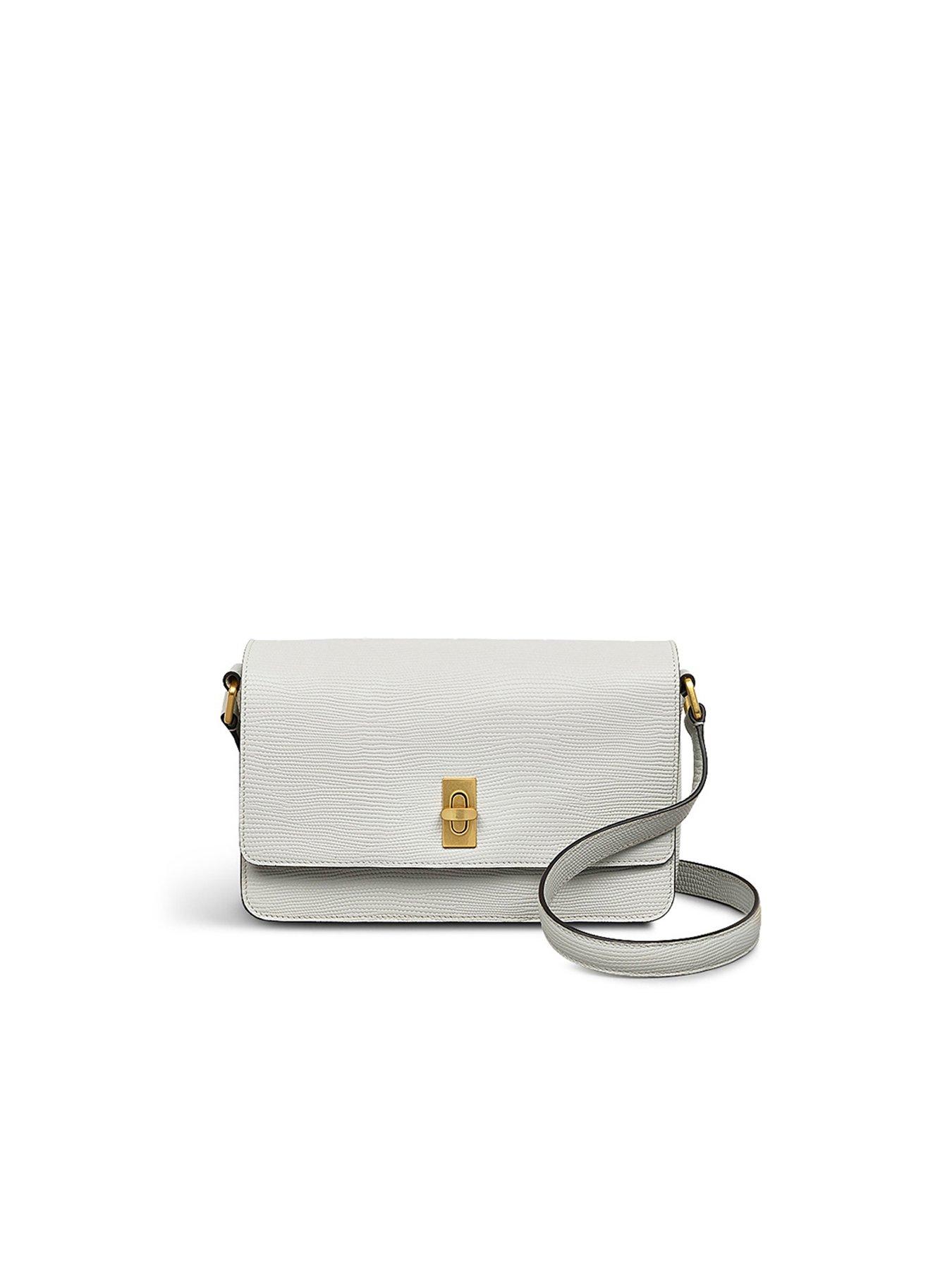Radley Threadneedle Street Faux Lizard Small Flapover Crossbody - Beige ...
