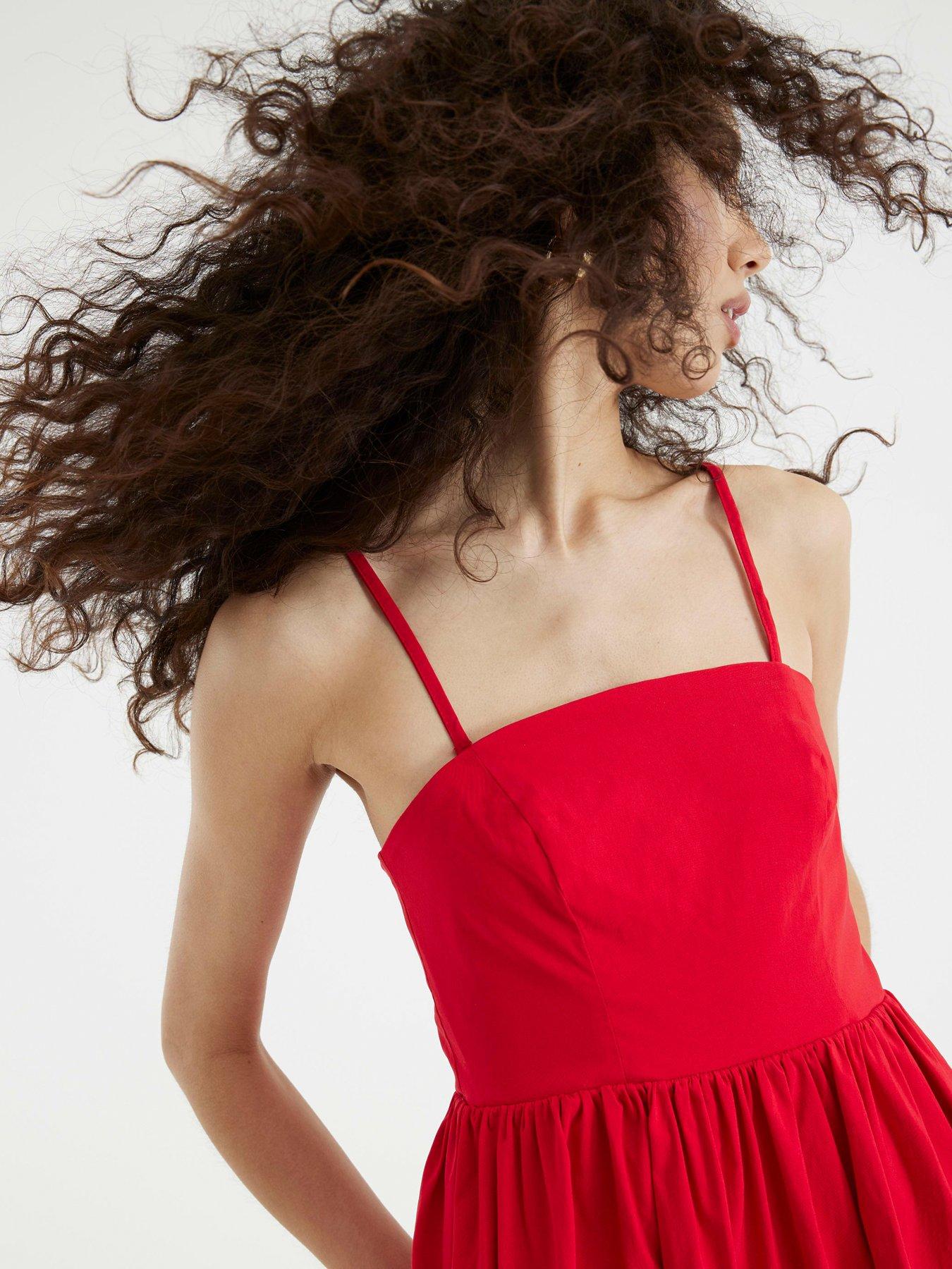 River Island Bandeau Mini Prom Dress - Red | Very