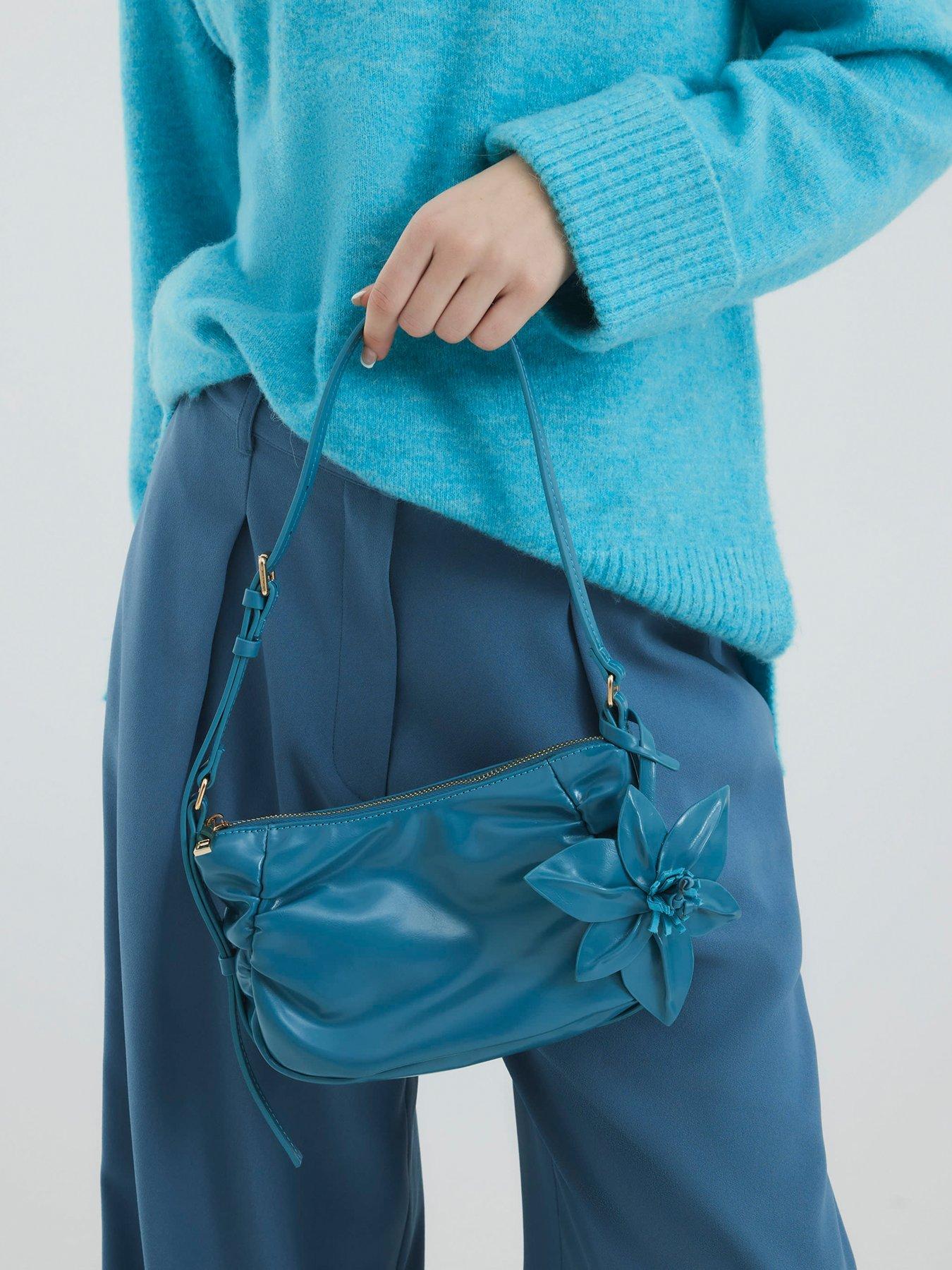 River Island Bean Shoulder Bag - Medium Blue | Very