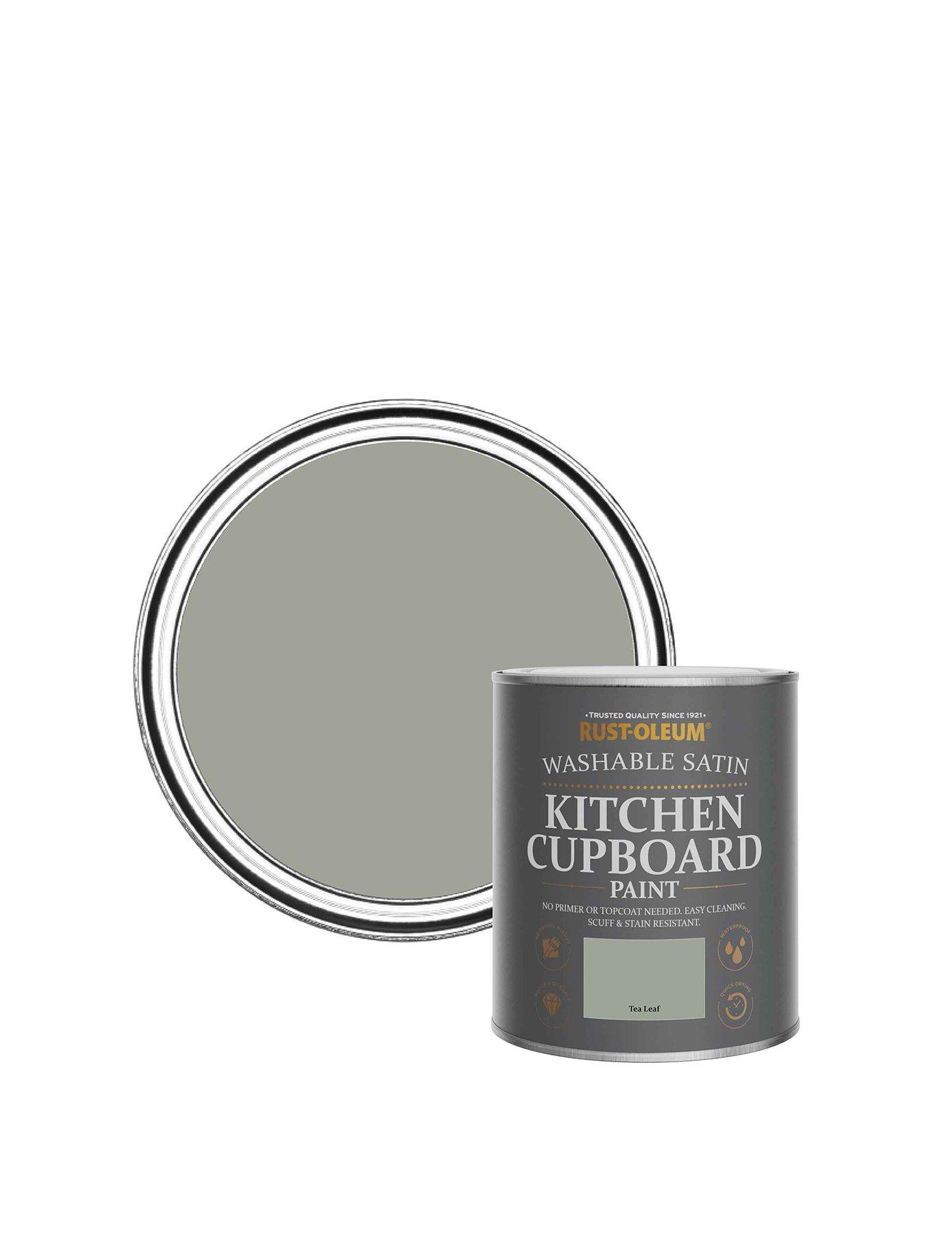 Rust-Oleum Kitchen Cupboard Paint Tea Leaf Satin 750ml | Very