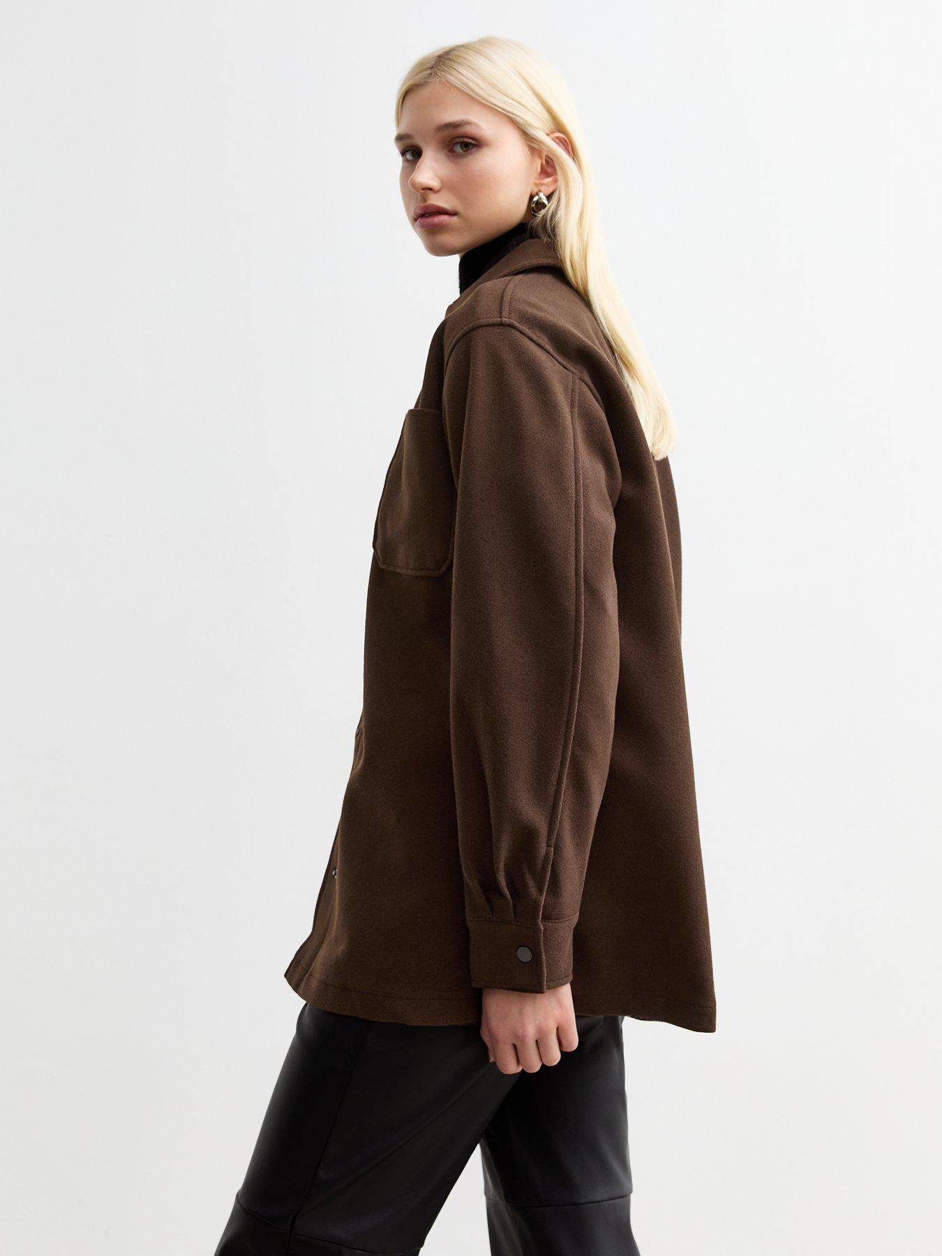 New Look Long Shacket - Brown | Very