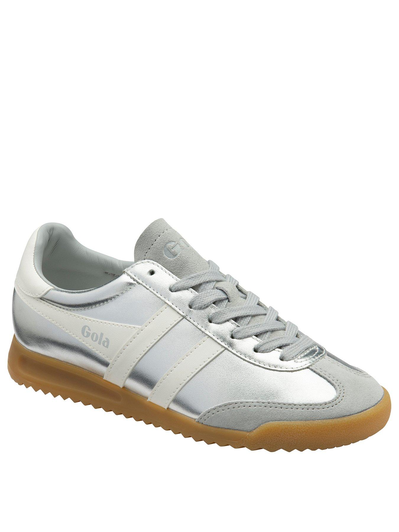 Gola Women's Torpedo Glimmer Trainers - Silver/Off White | Very