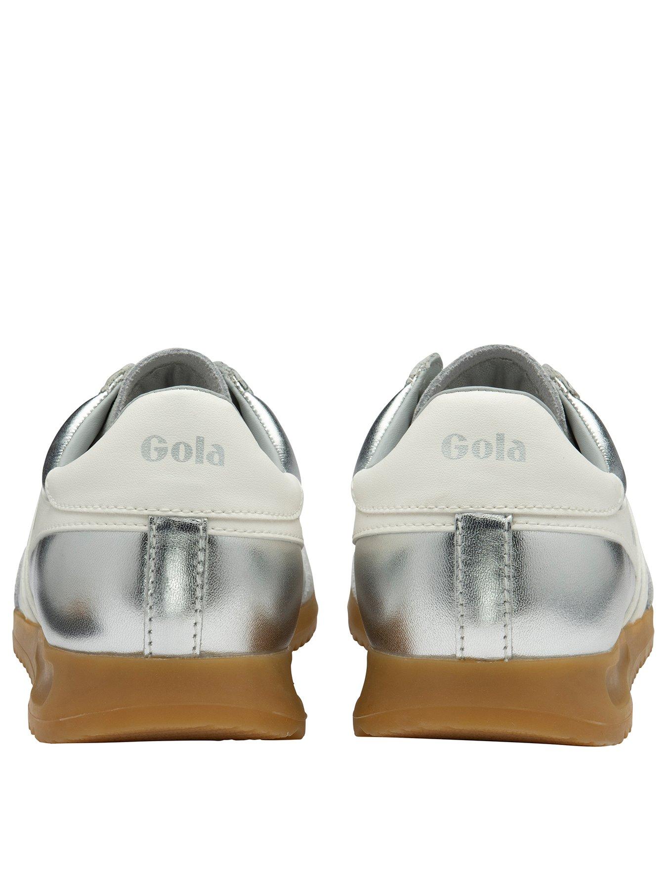 Gola Women's Torpedo Glimmer Trainers - Silver/Off White | Very