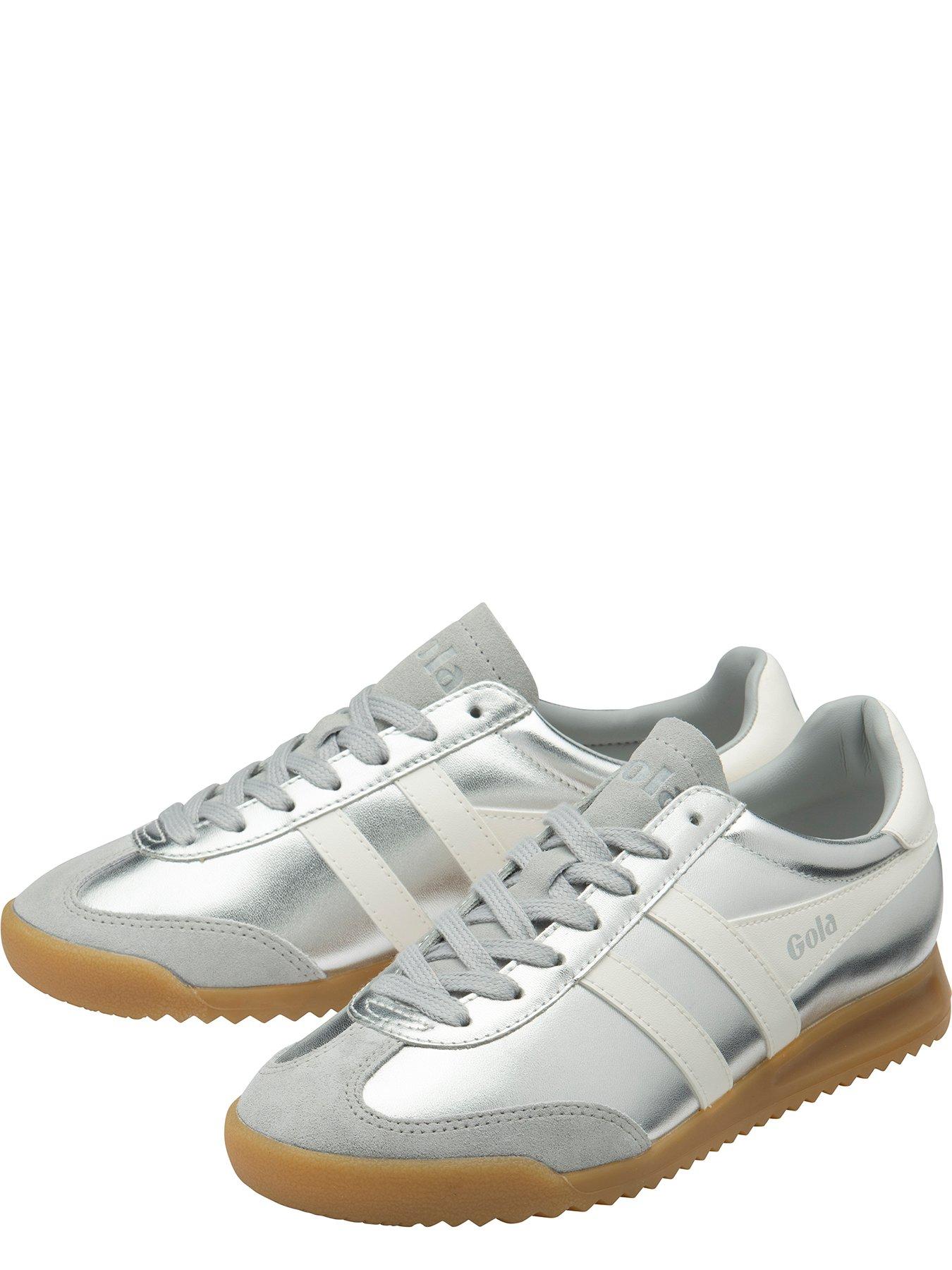 Gola Women's Torpedo Glimmer Trainers - Silver/Off White | Very