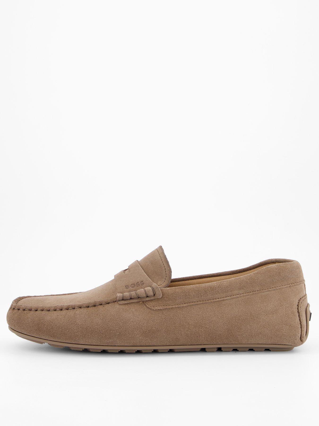BOSS Noel Suede Moccasins - Medium Beige | Very