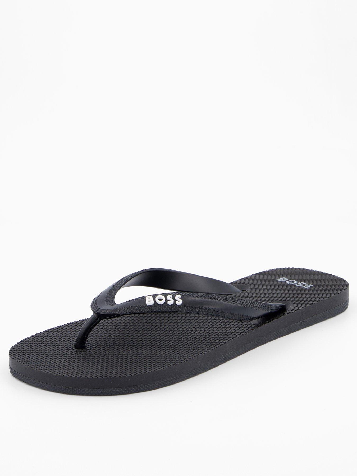 BOSS Tracy Flip Flops - Black | Very