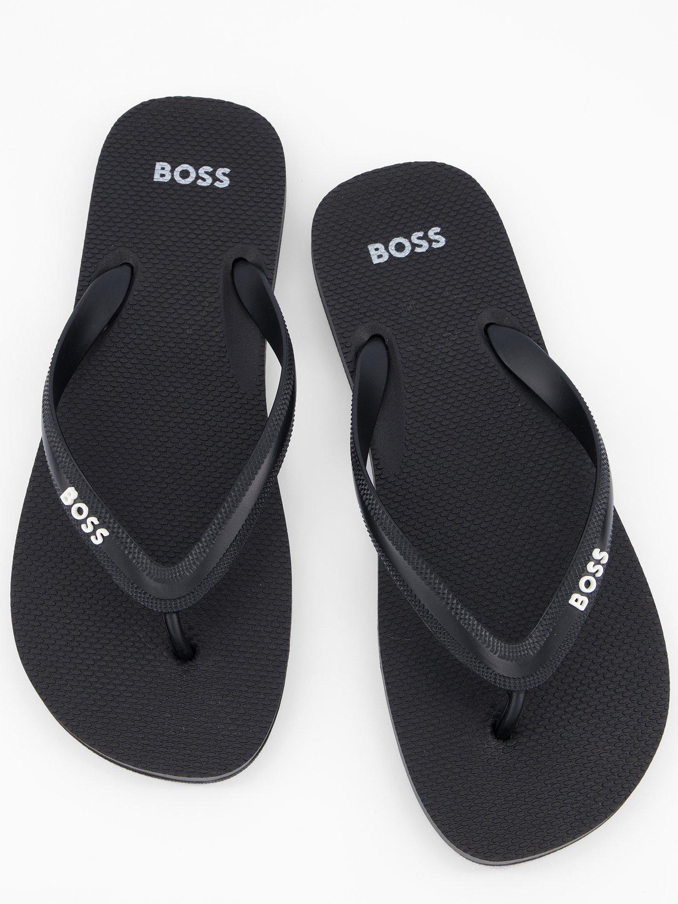BOSS Tracy Flip Flops - Black | Very