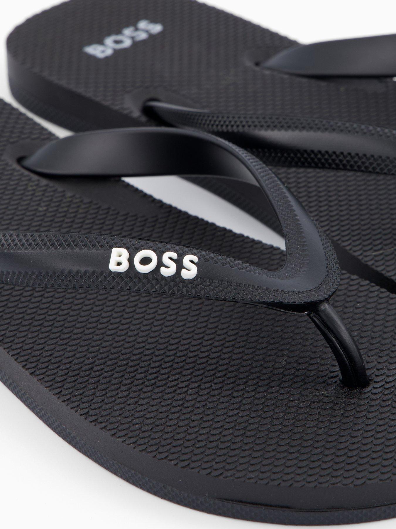 BOSS Tracy Flip Flops - Black | Very
