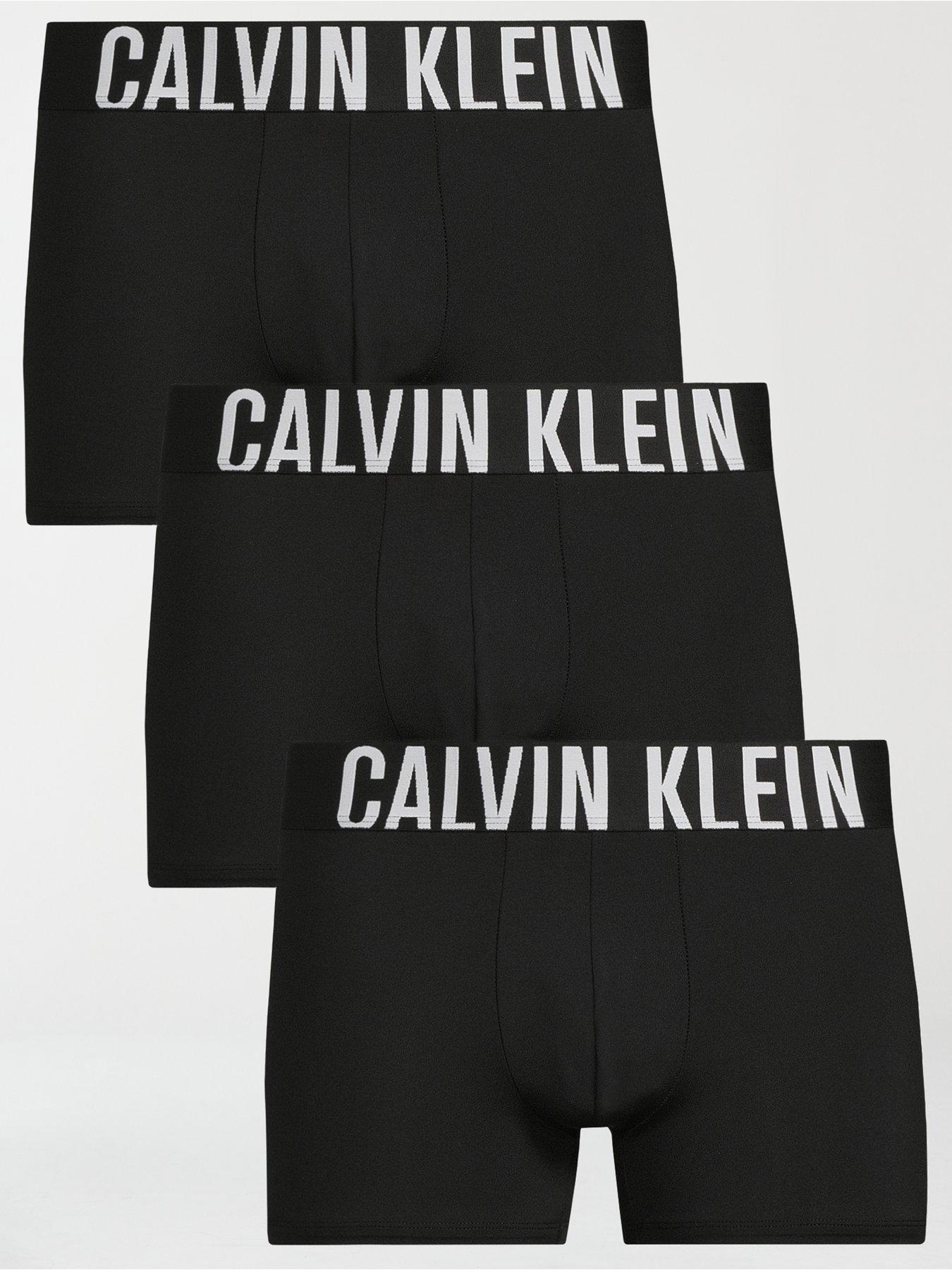 Calvin Klein Intense Power 3 Pack Trunks - Black | Very