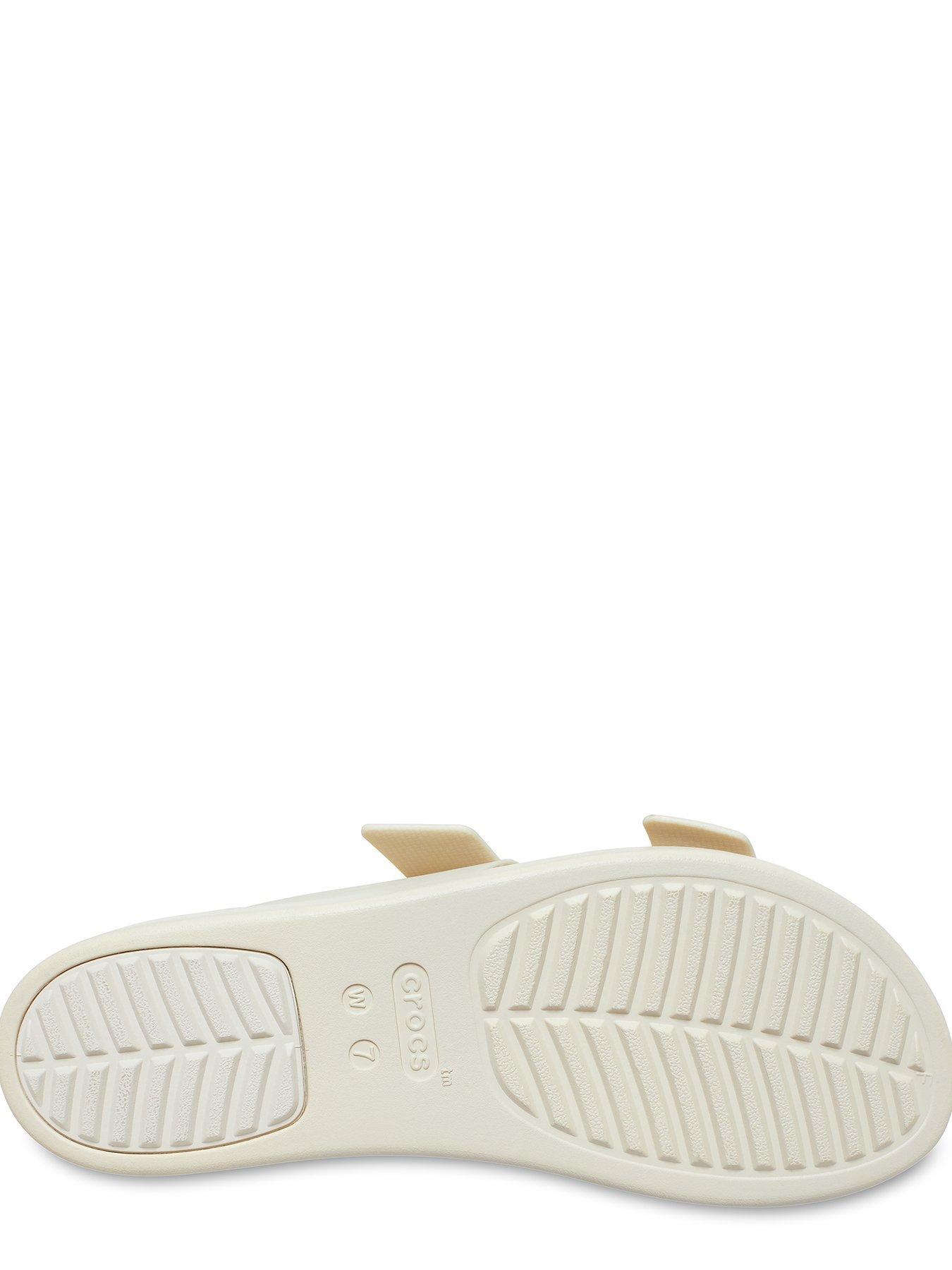 Crocs Brooklyn Buckle Flat Sandal - Beige | Very