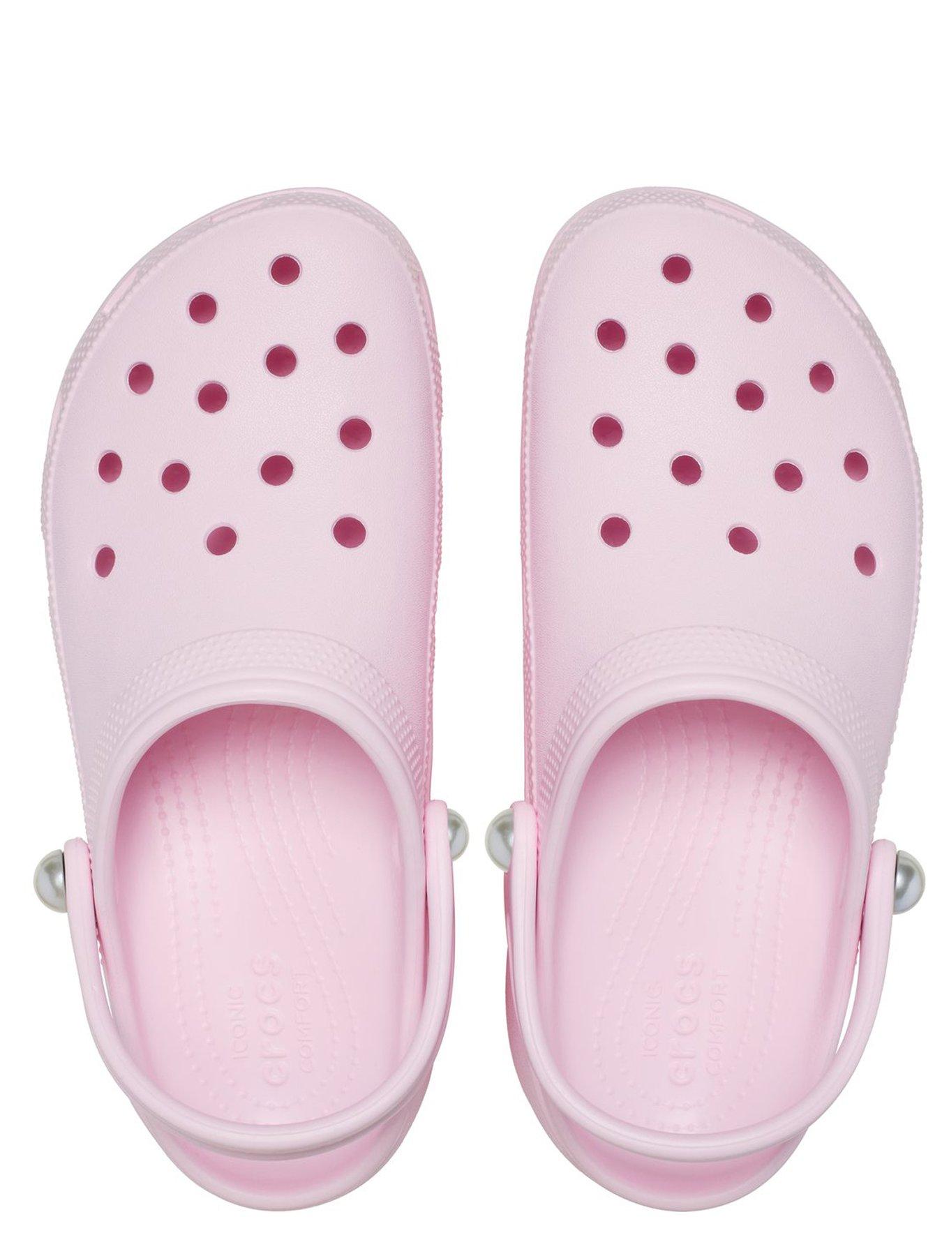 Crocs Classic Platform Pearl Clog - Pink | Very