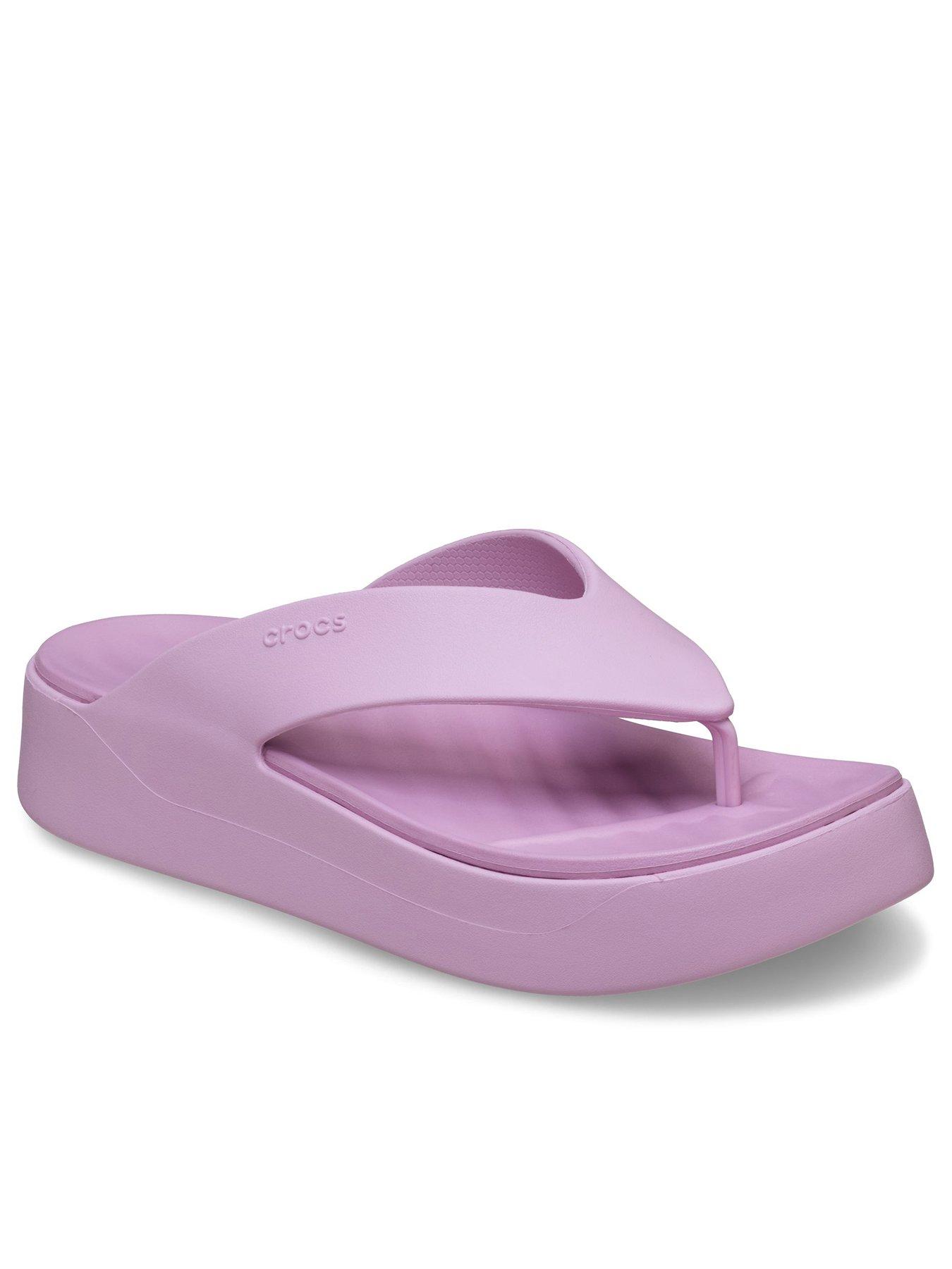 Crocs Getaway Platform Flip Flops - Purple | Very