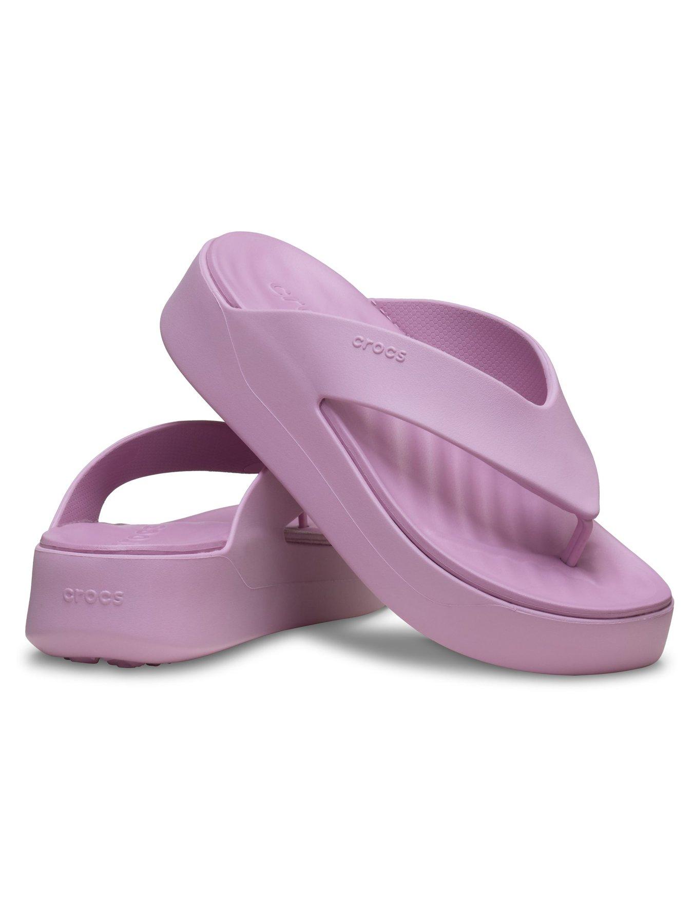 Crocs Getaway Platform Flip Flops - Purple | Very