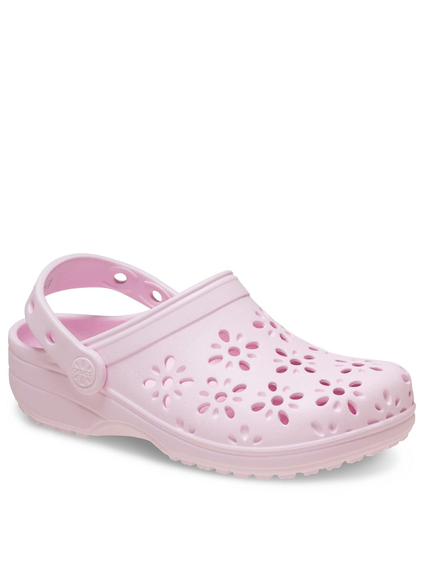 Crocs Classic Floral Cut Out Clog T - Pink | Very