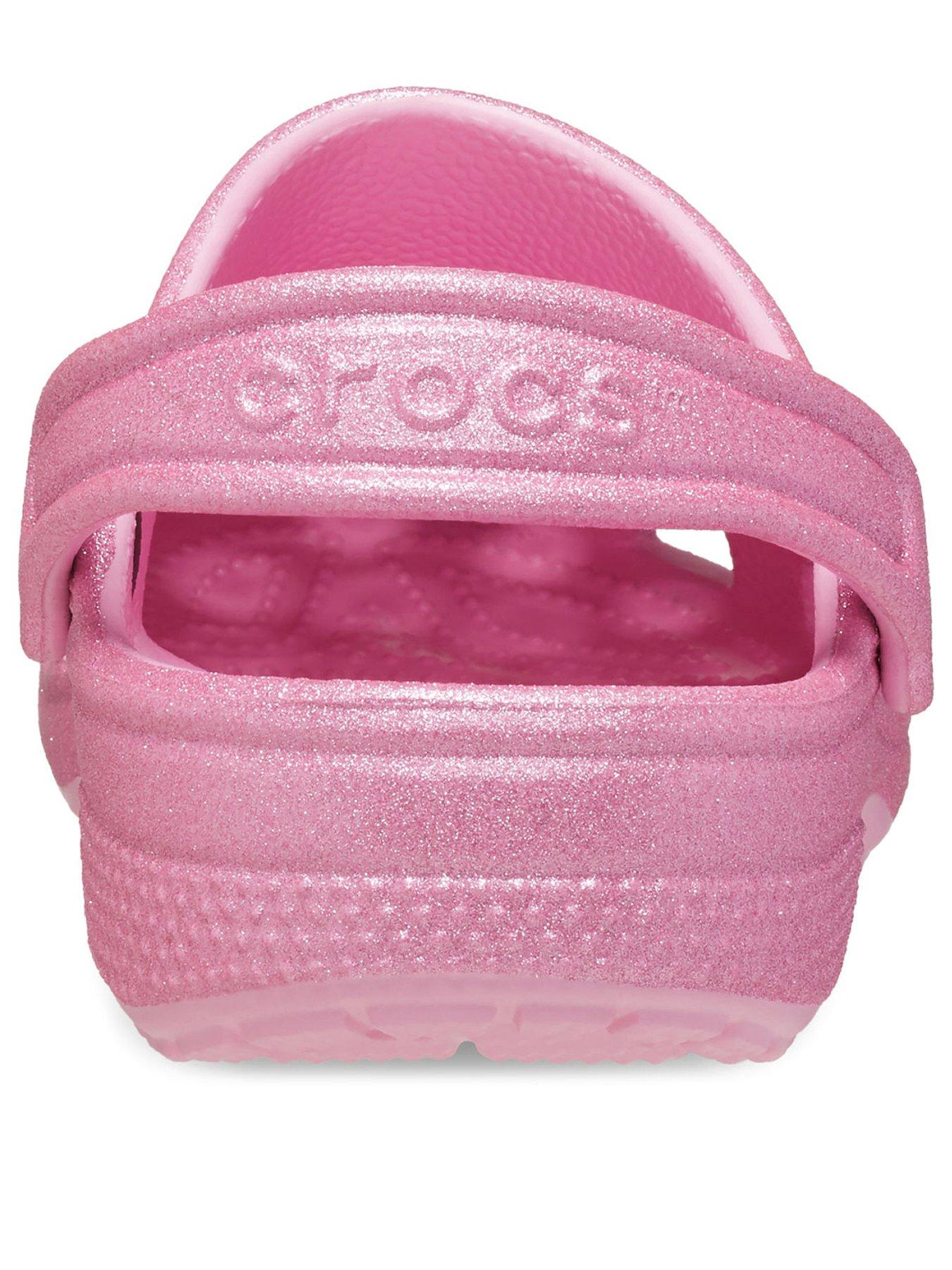 Crocs Classic Glitter Clog K - Pink | Very