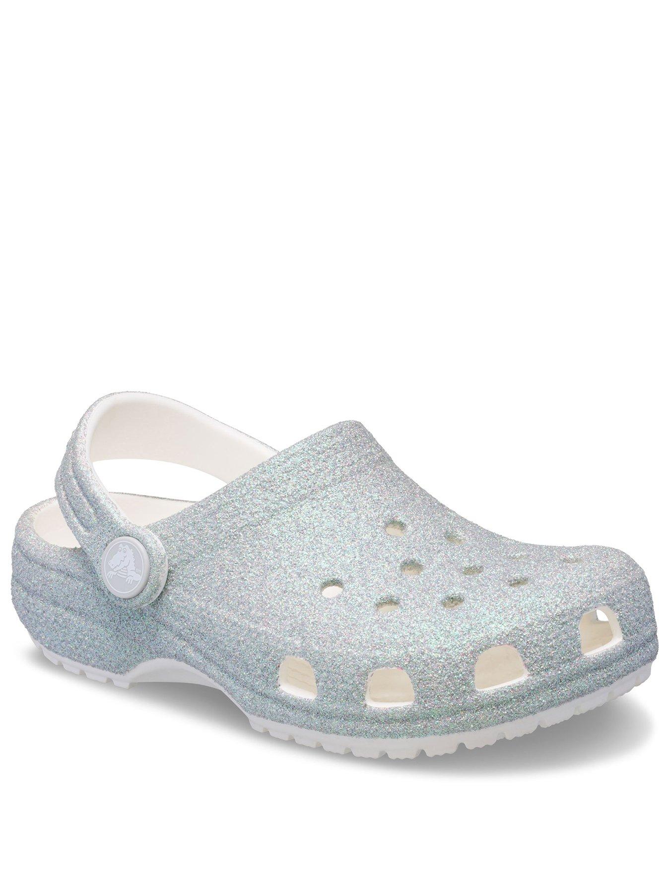 Crocs Classic Iridescent Glitter Cgk - White | Very