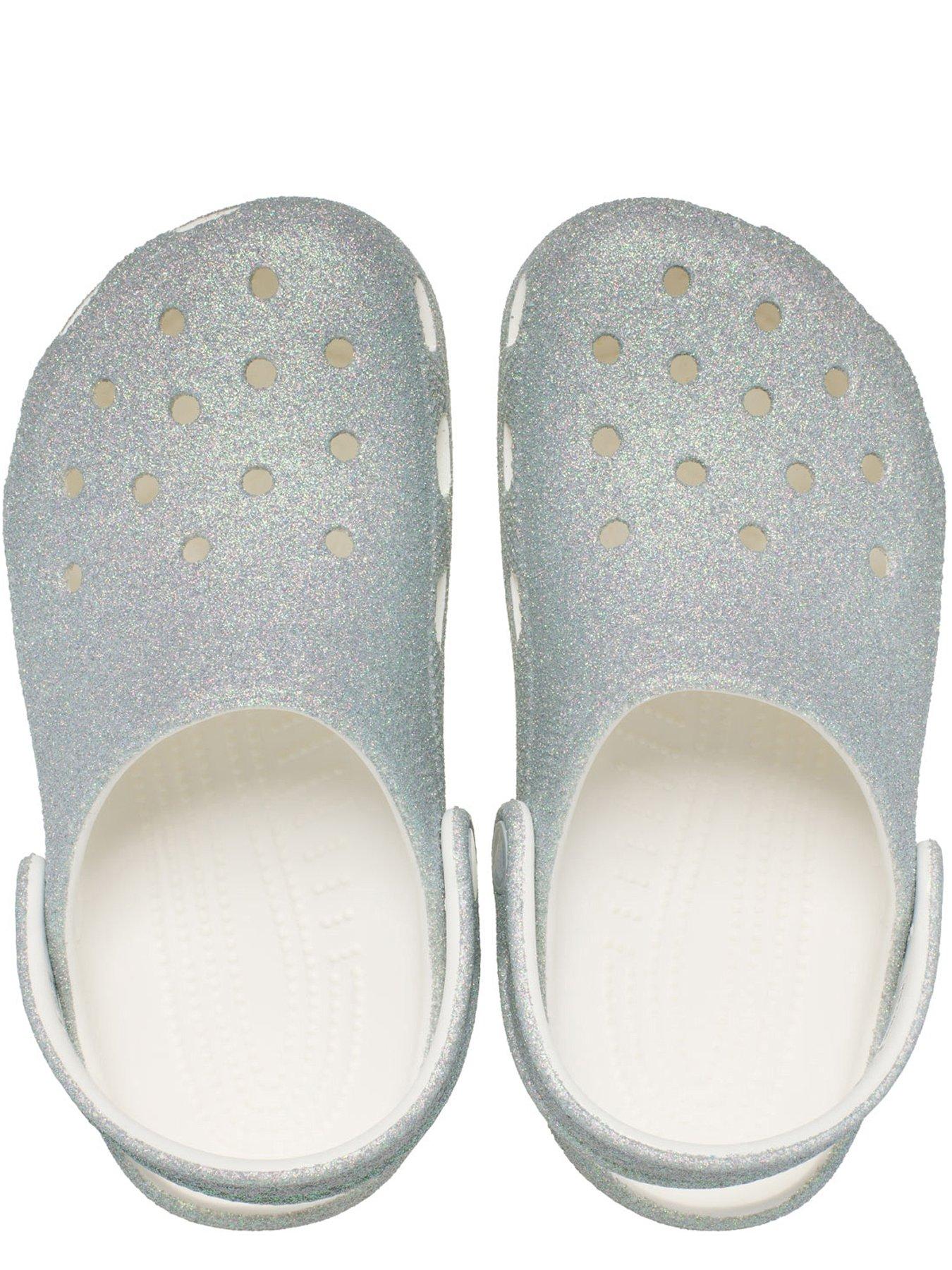 Crocs Classic Iridescent Glitter Cgk - White | Very