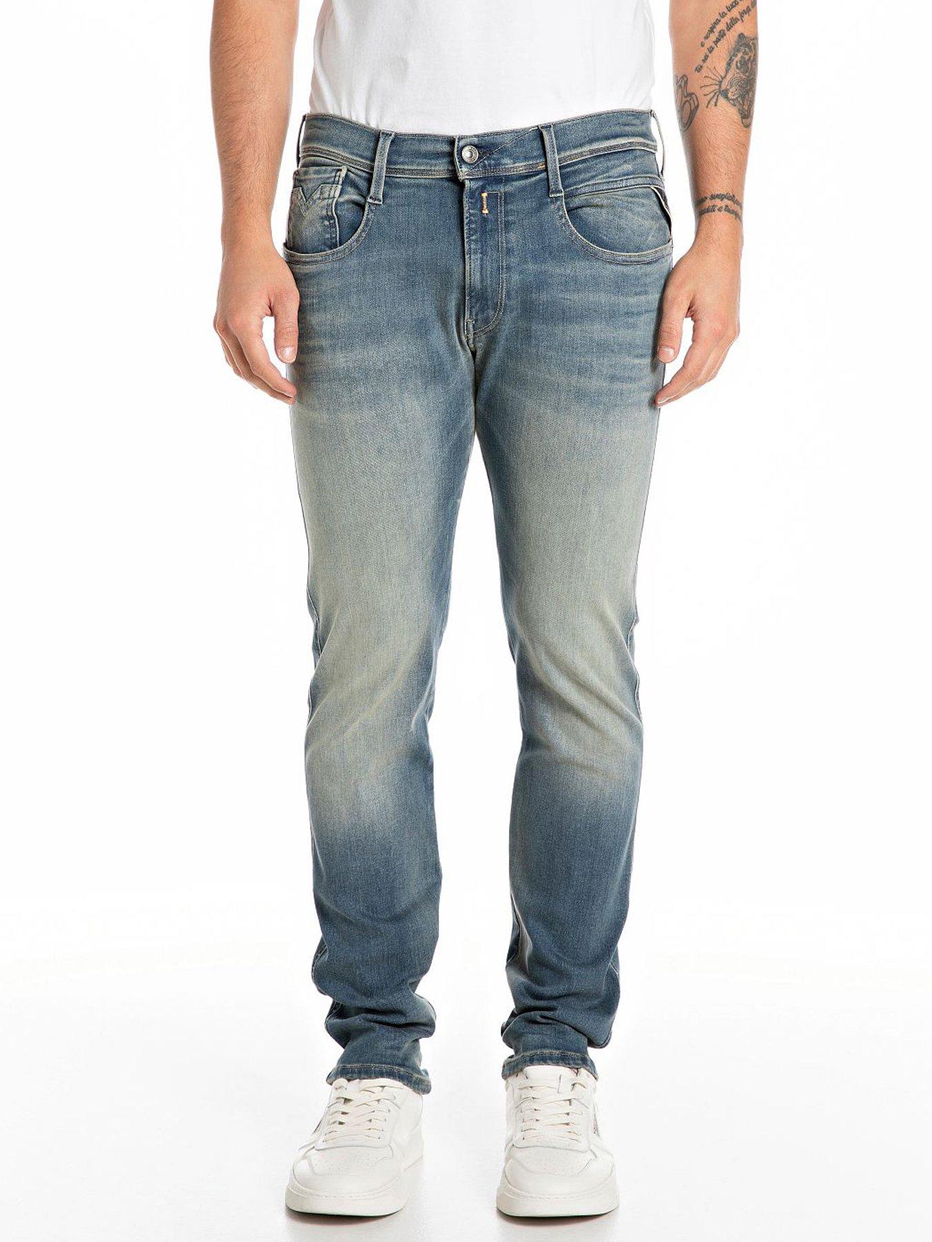 Replay Anbass Slim Fit Jeans - Light Blue | Very