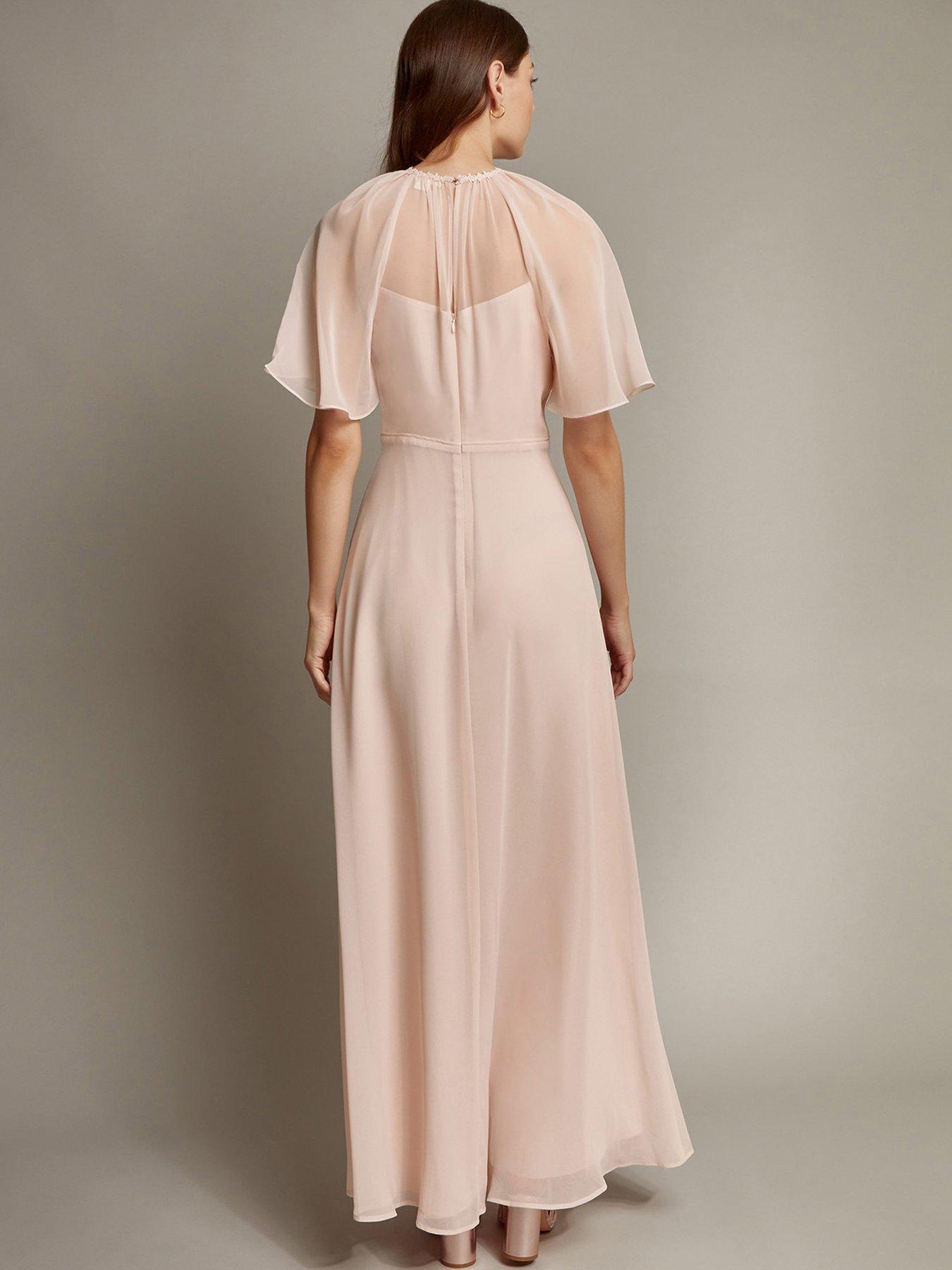 Monsoon Mona Angle Sleeve Dress Blush - Pink | Very