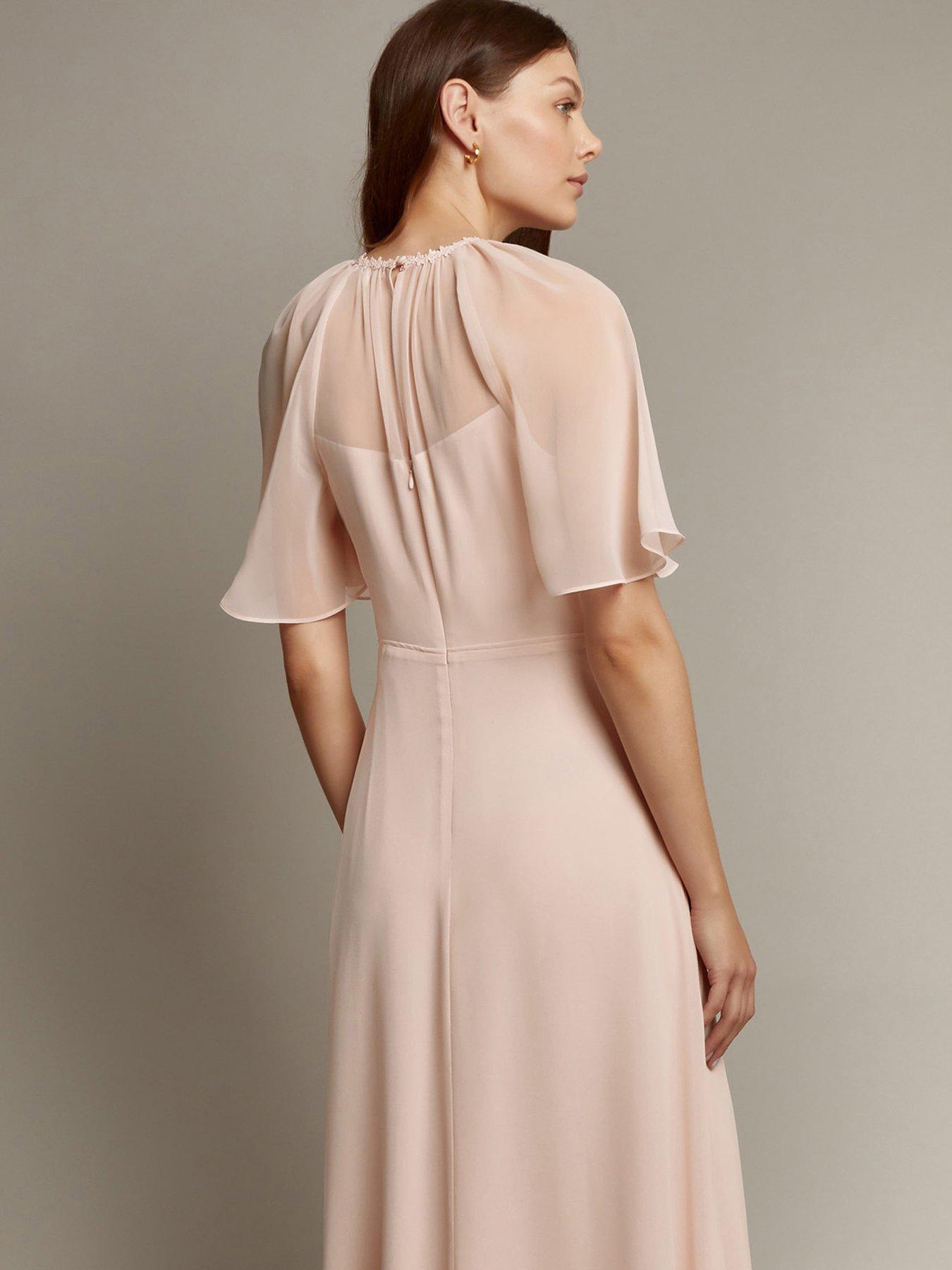 Monsoon Mona Angle Sleeve Dress Blush - Pink | Very