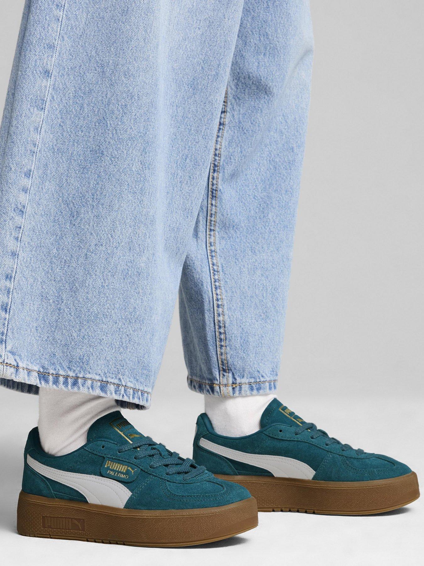 Puma Women's Palermo Elevata Trainers - Dark Green | Very