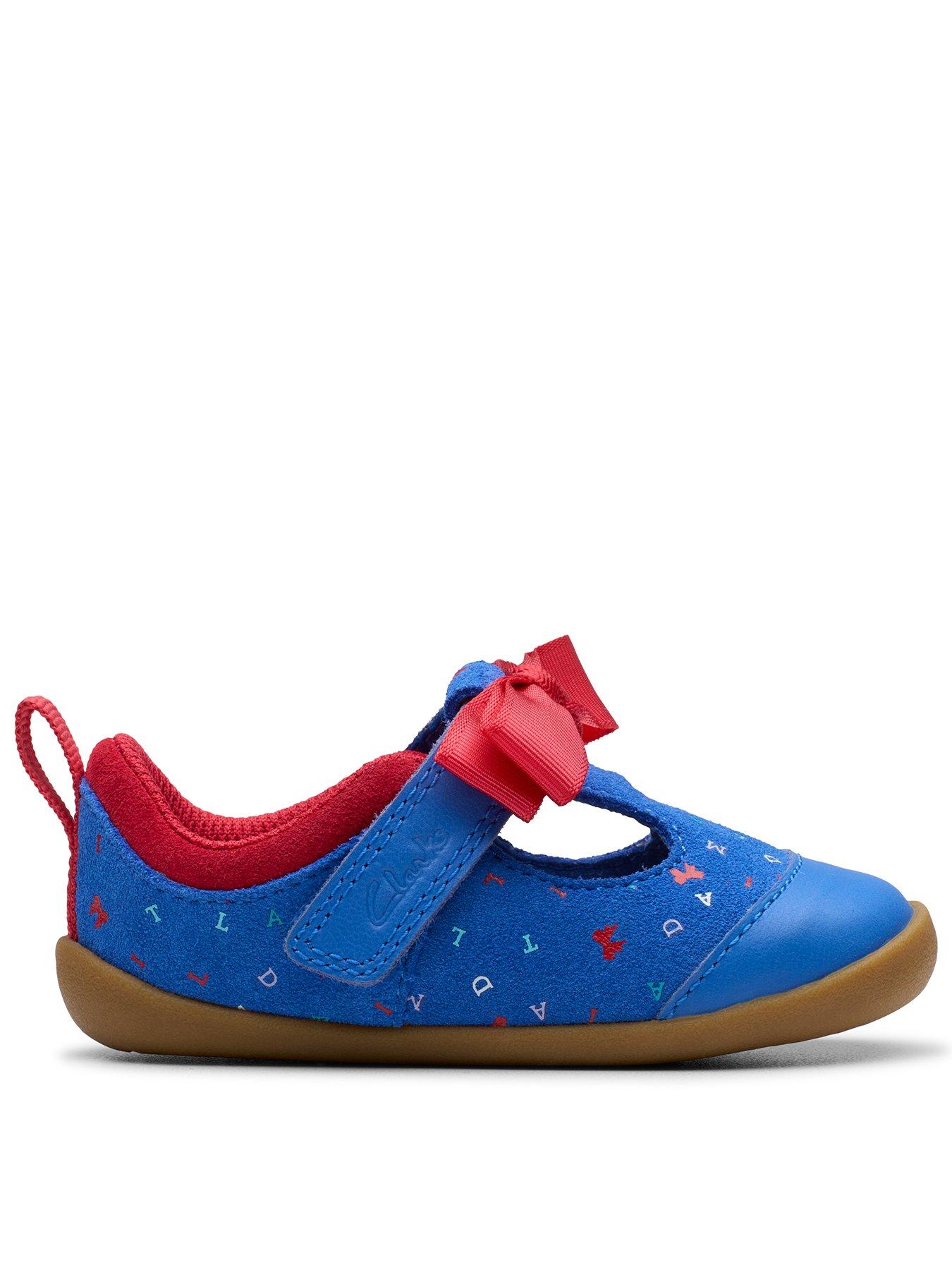 Clarks Roald Dahl Matilda Roamer Bow Toddler shoe - Blue | Very