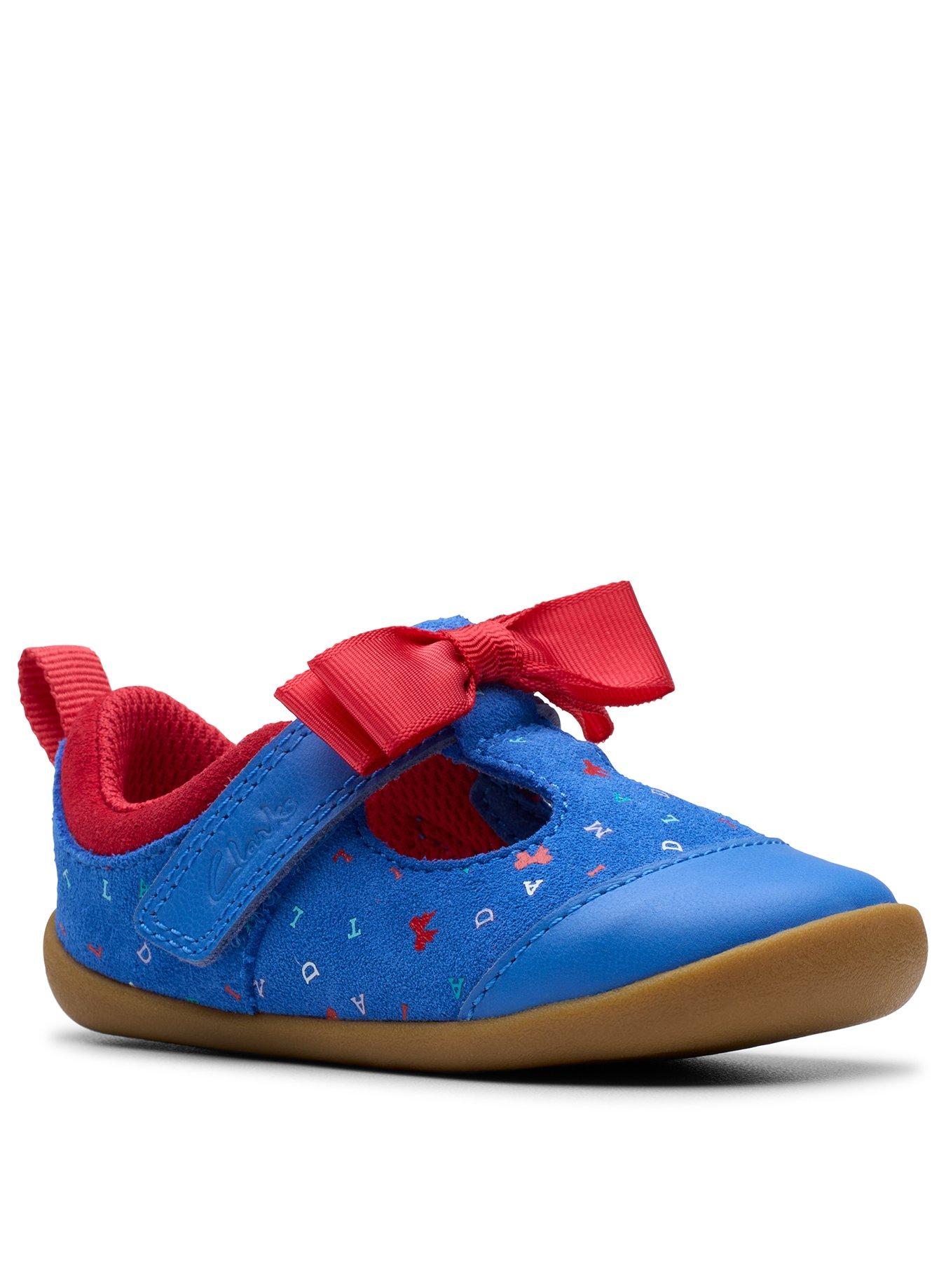 Clarks Roald Dahl Matilda Roamer Bow Toddler shoe - Blue | Very