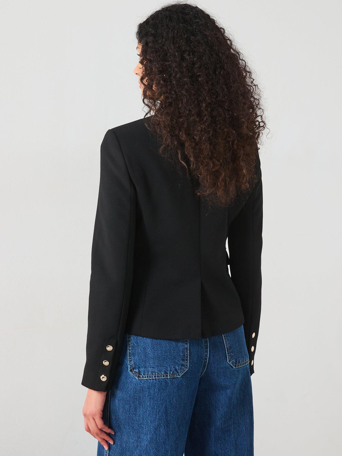 Mango Military Style Jacket - Black | Very