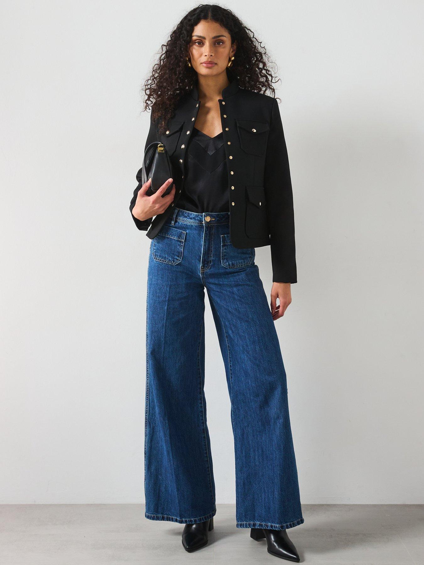 Mango Military Style Jacket - Black | Very