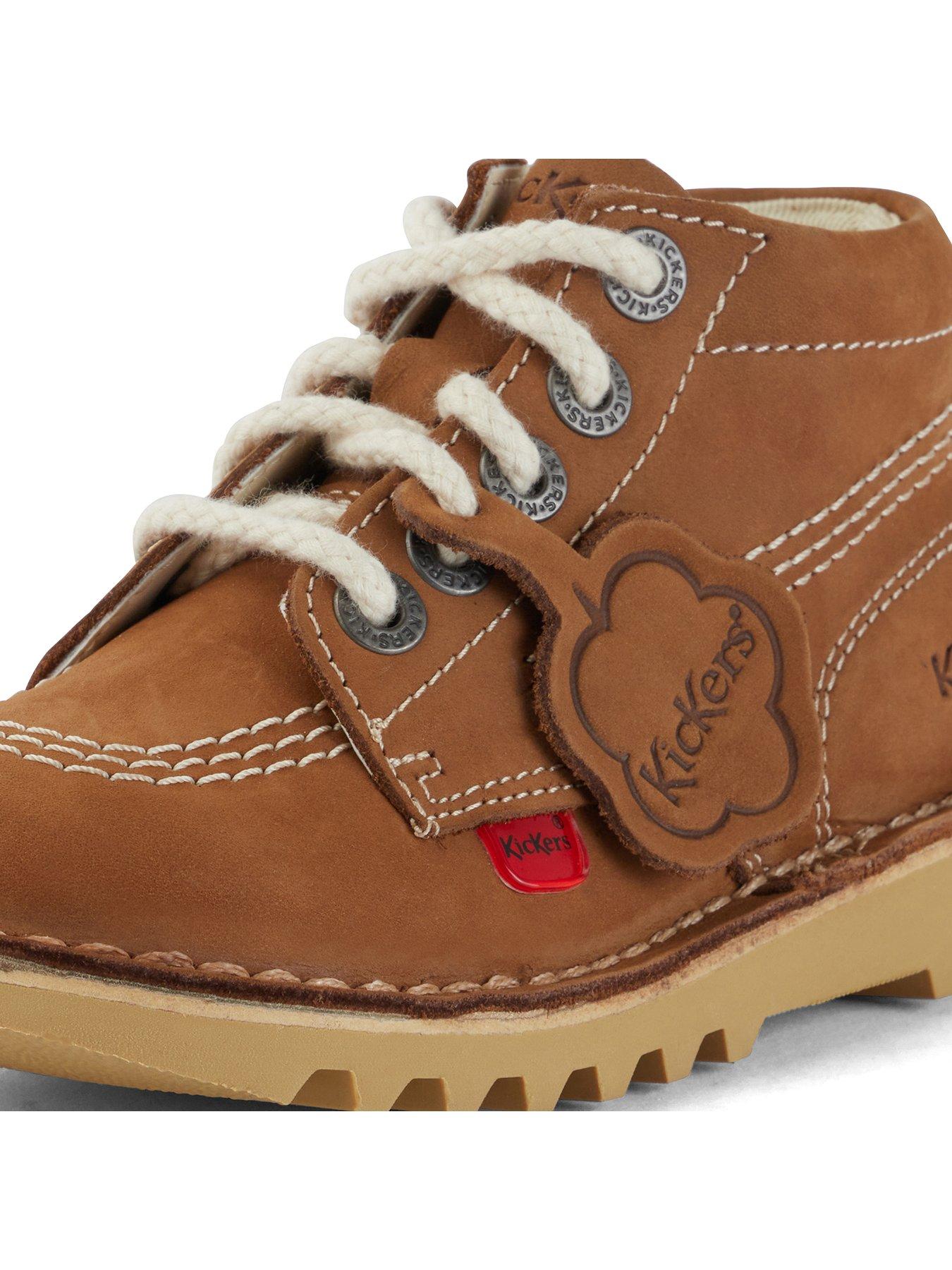 Kickers Kick Hi Zip Leather Infant - Tan | Very