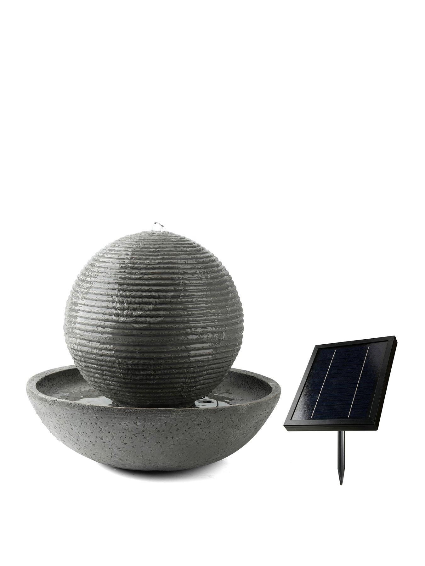 Streetwize Solar Ball Water Feature With Battery Back-up | Very