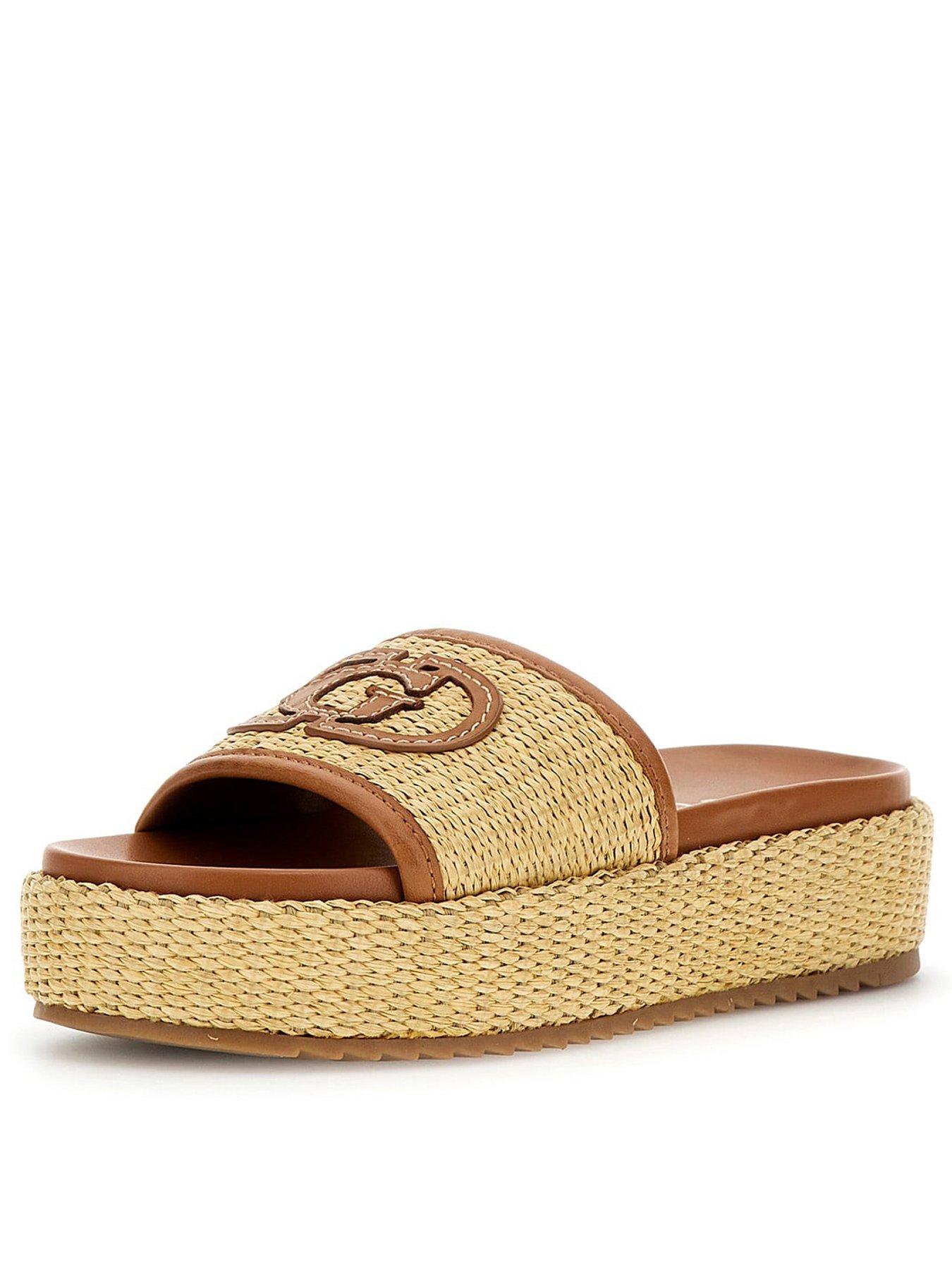 Guess Lonney Flatform Raffia Sandal | Very