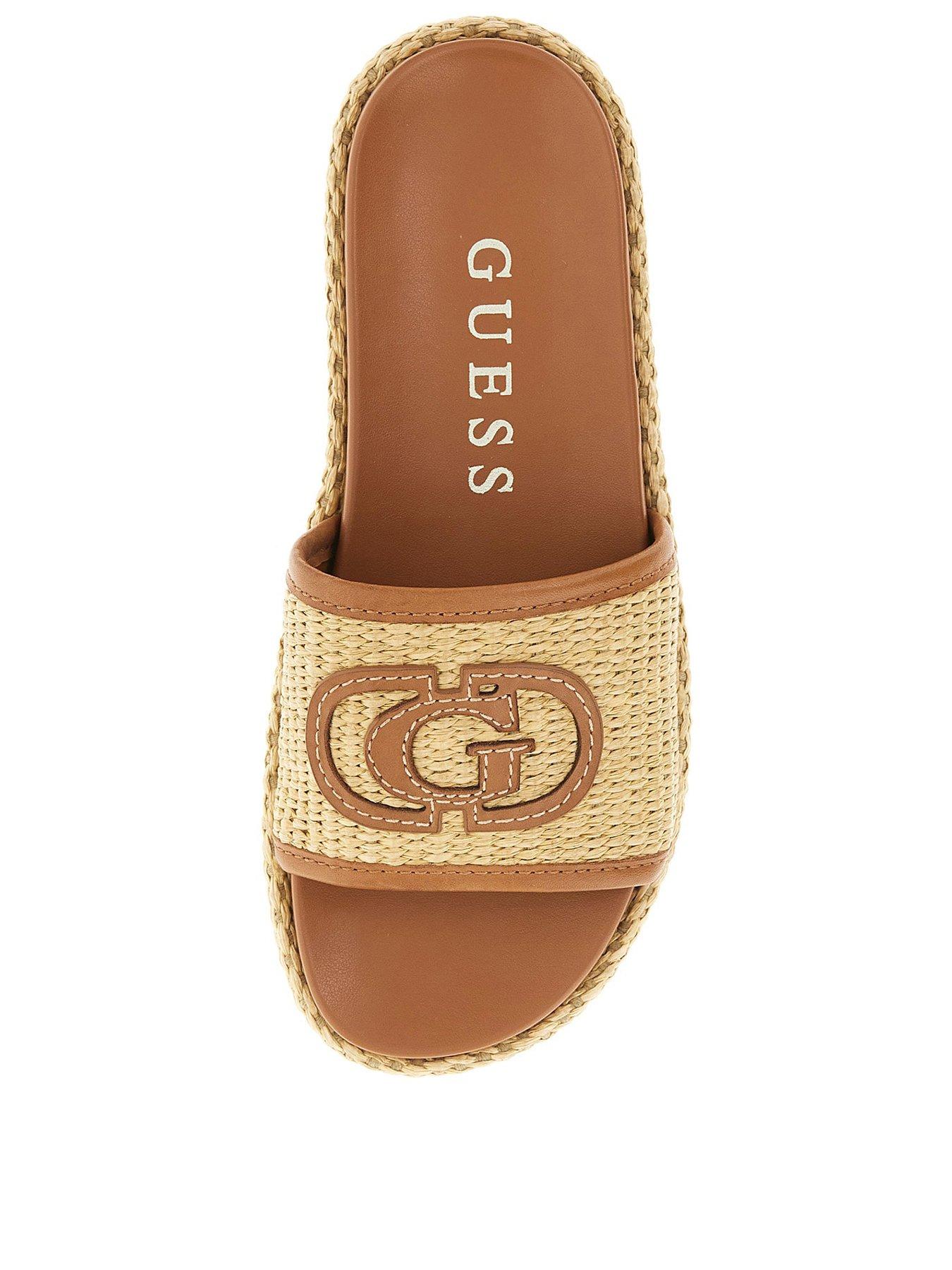 Guess Lonney Flatform Raffia Sandal | Very