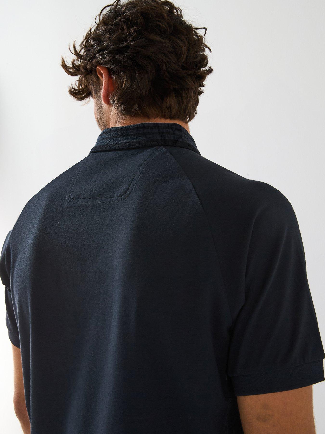 BOSS Paddy Rib Polo Shirt-Dark Blue - Dark Blue | Very
