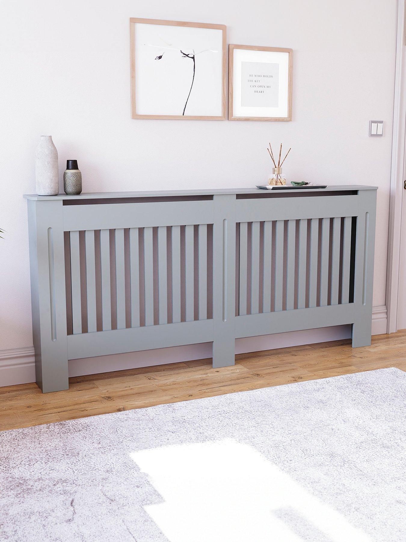 Vida Designs Chelsea Extra Large Radiator Cover - Olive Grey | Very