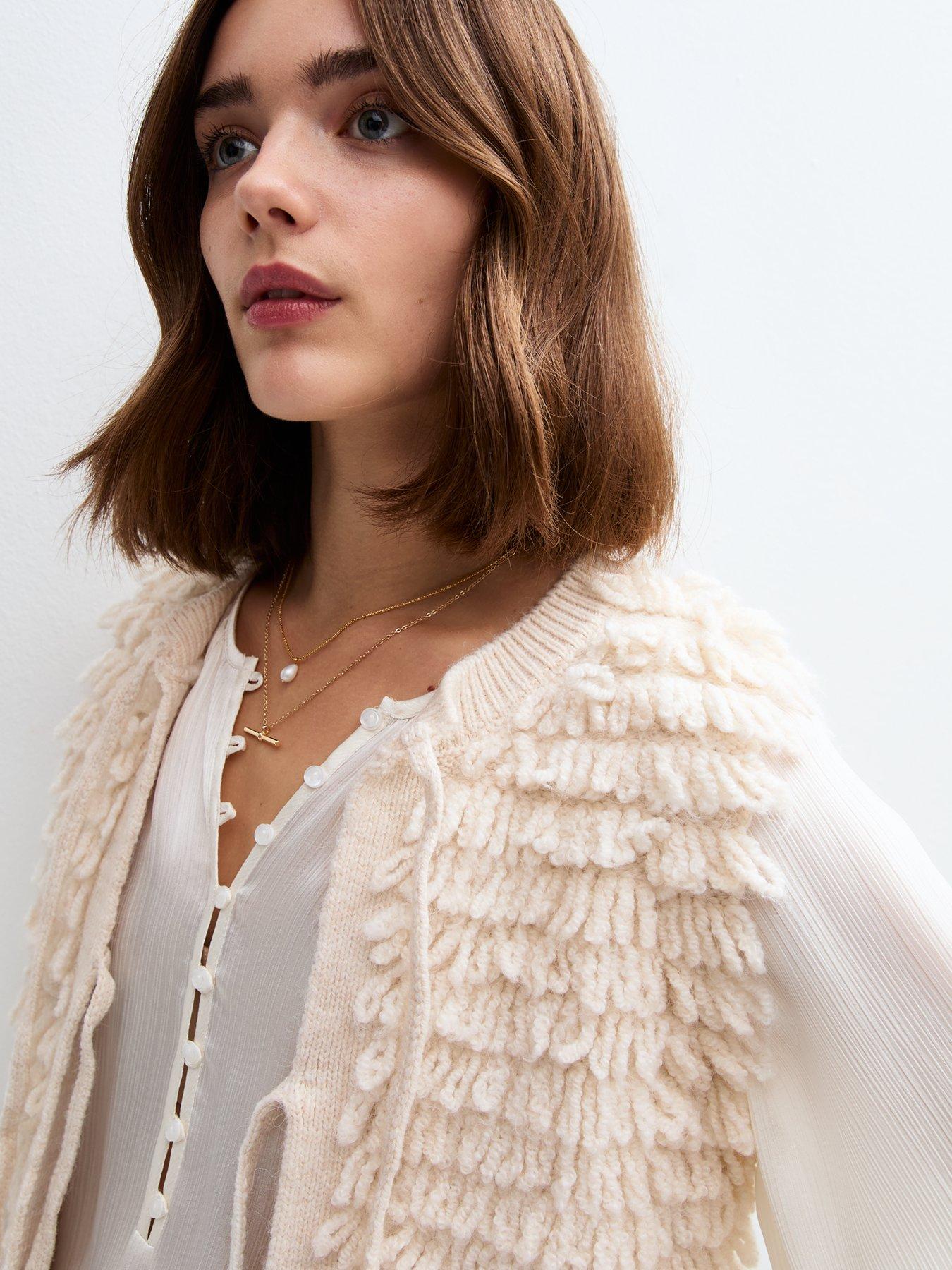 New Look Loop Knit Waistcoat - Cream | Very