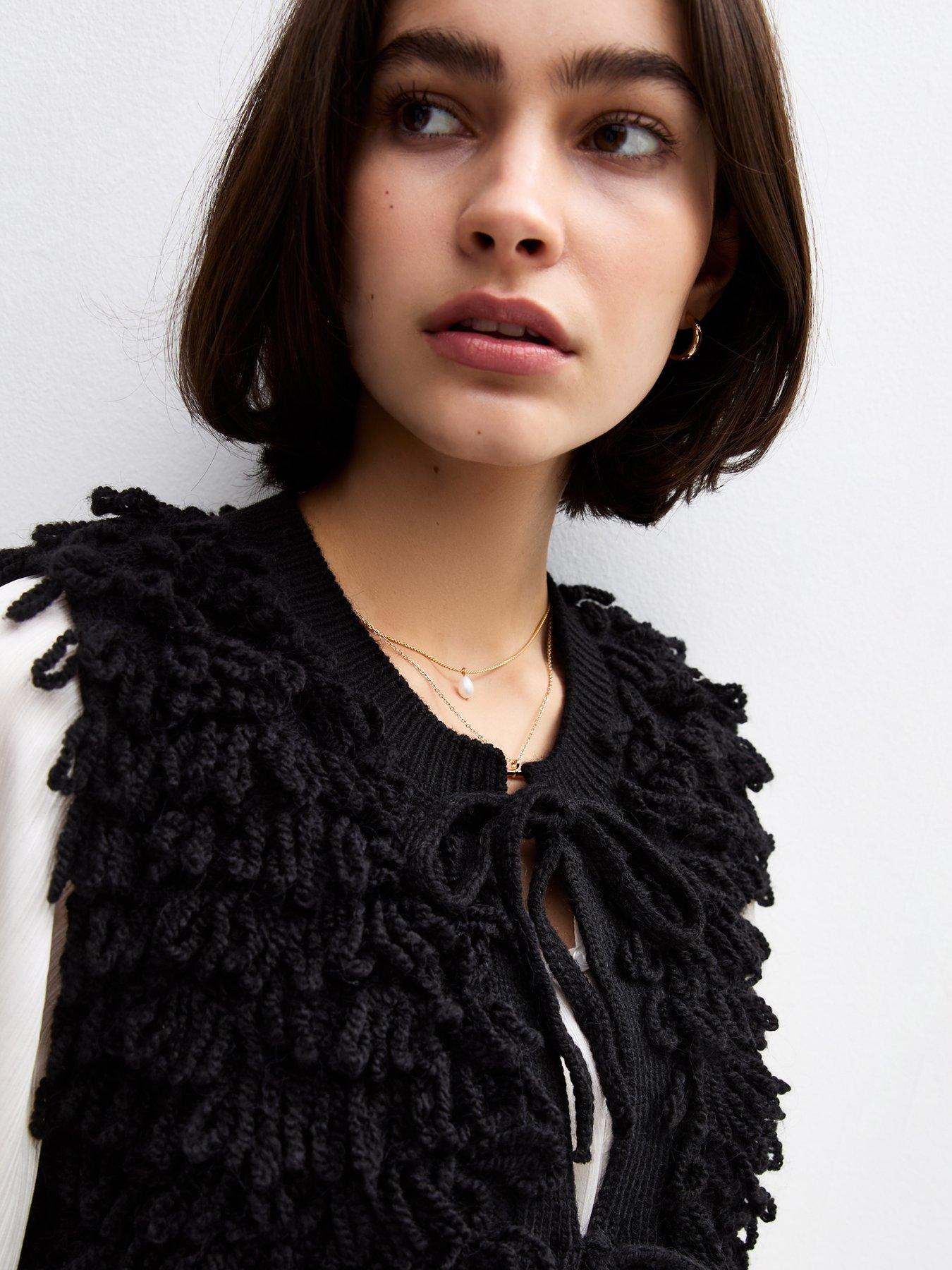 New Look Loop Knit Waistcoat - Black | Very