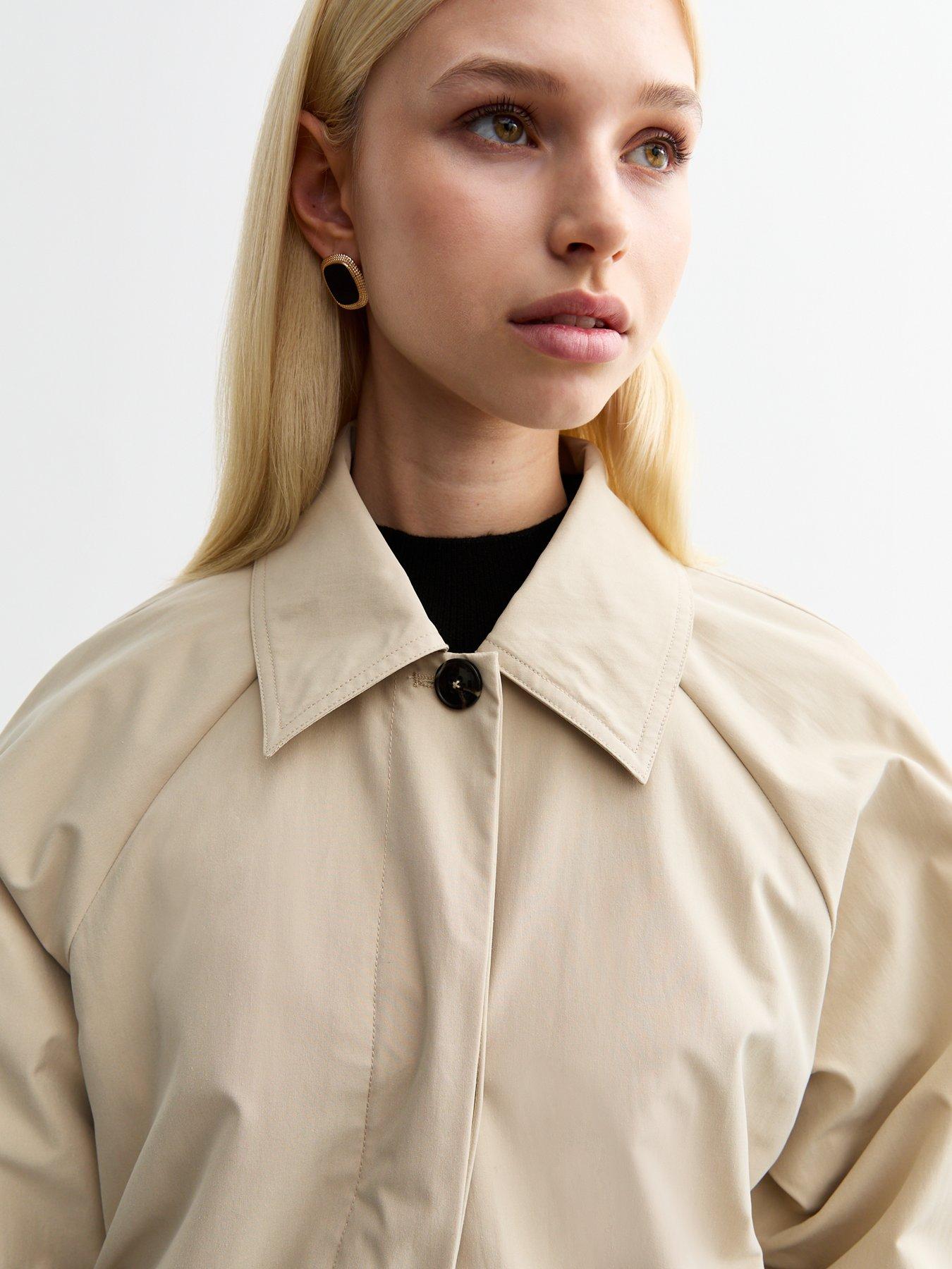 New Look Single Breasted Belted Mac - Natural | Very