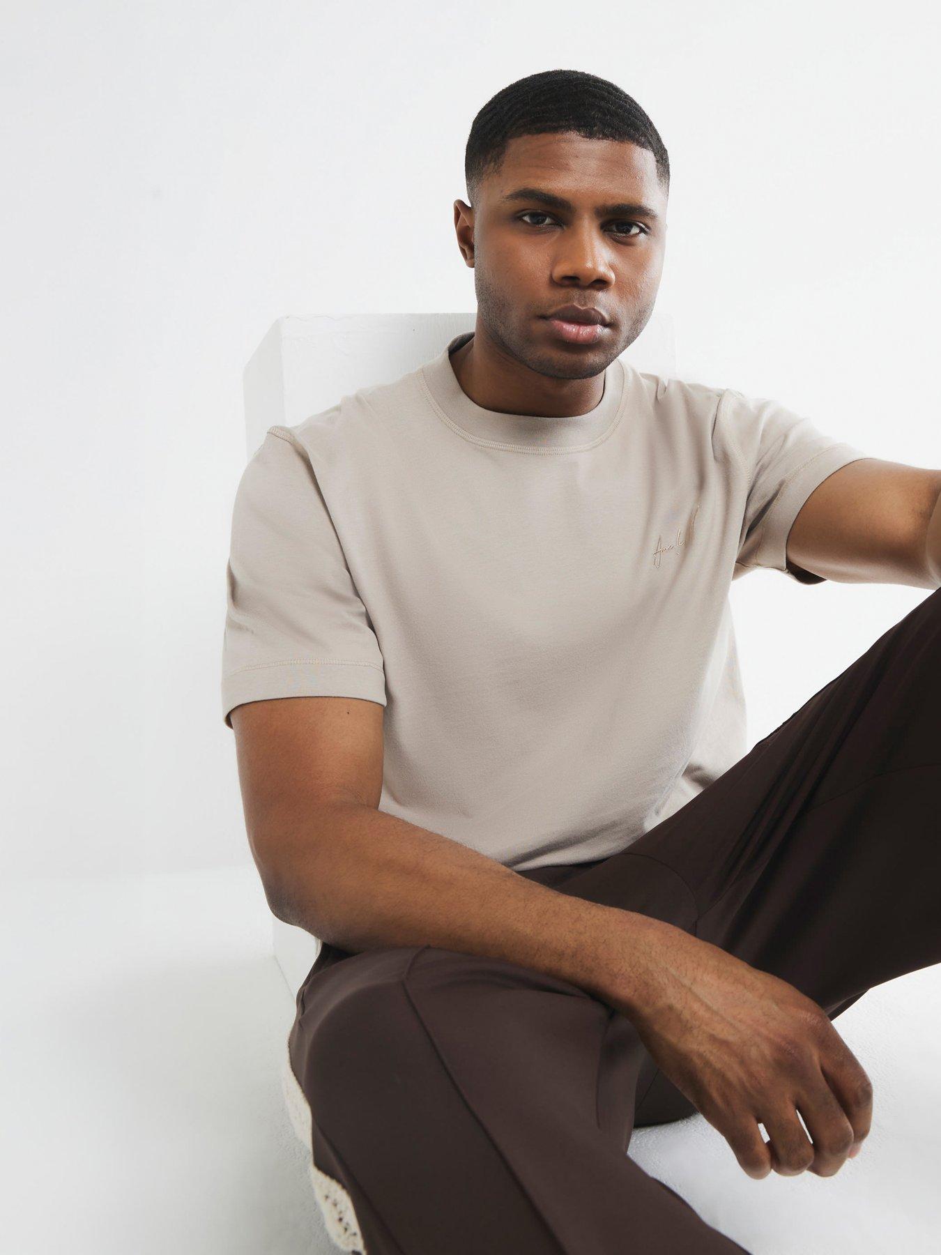 River Island Essentials Regular Fit T-Shirt - Beige | Very
