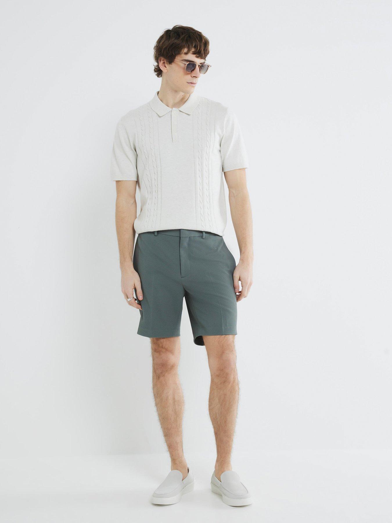 River Island Smart Waffle Shorts - Green | Very