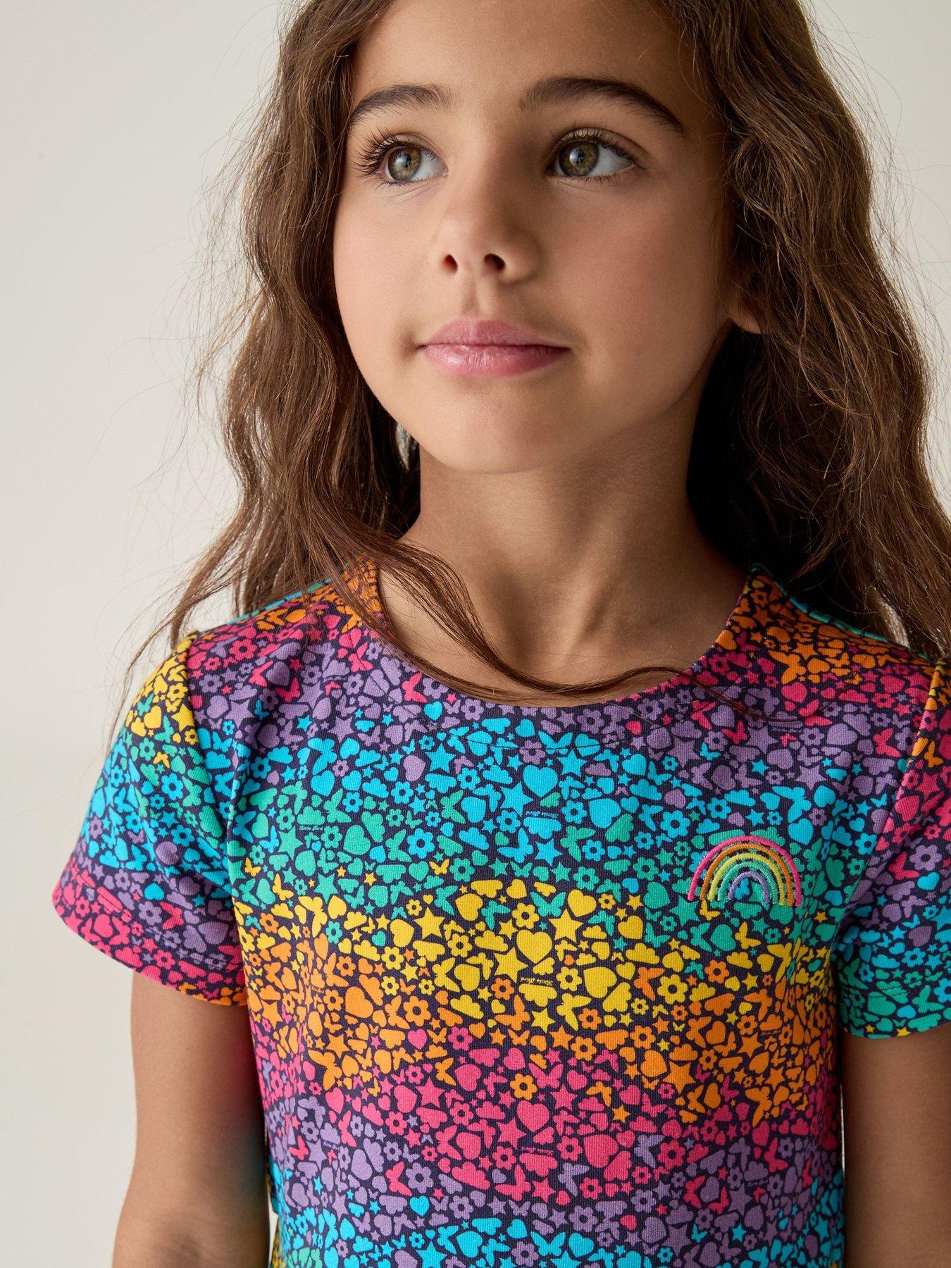 Little Bird Girls Short Sleeve Colourful Skater Dress - Multi | Very